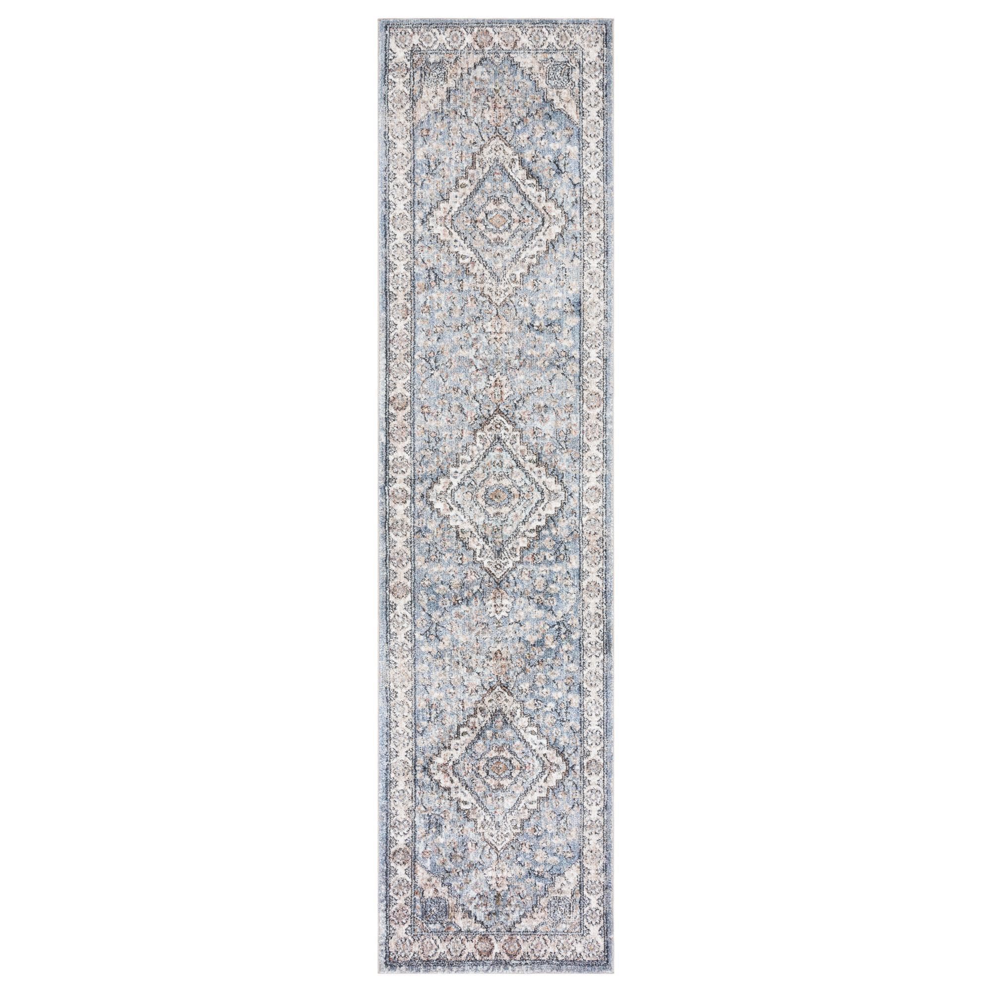 Safavieh Jasmine 2'2" x 9' Blue and Grey Runner