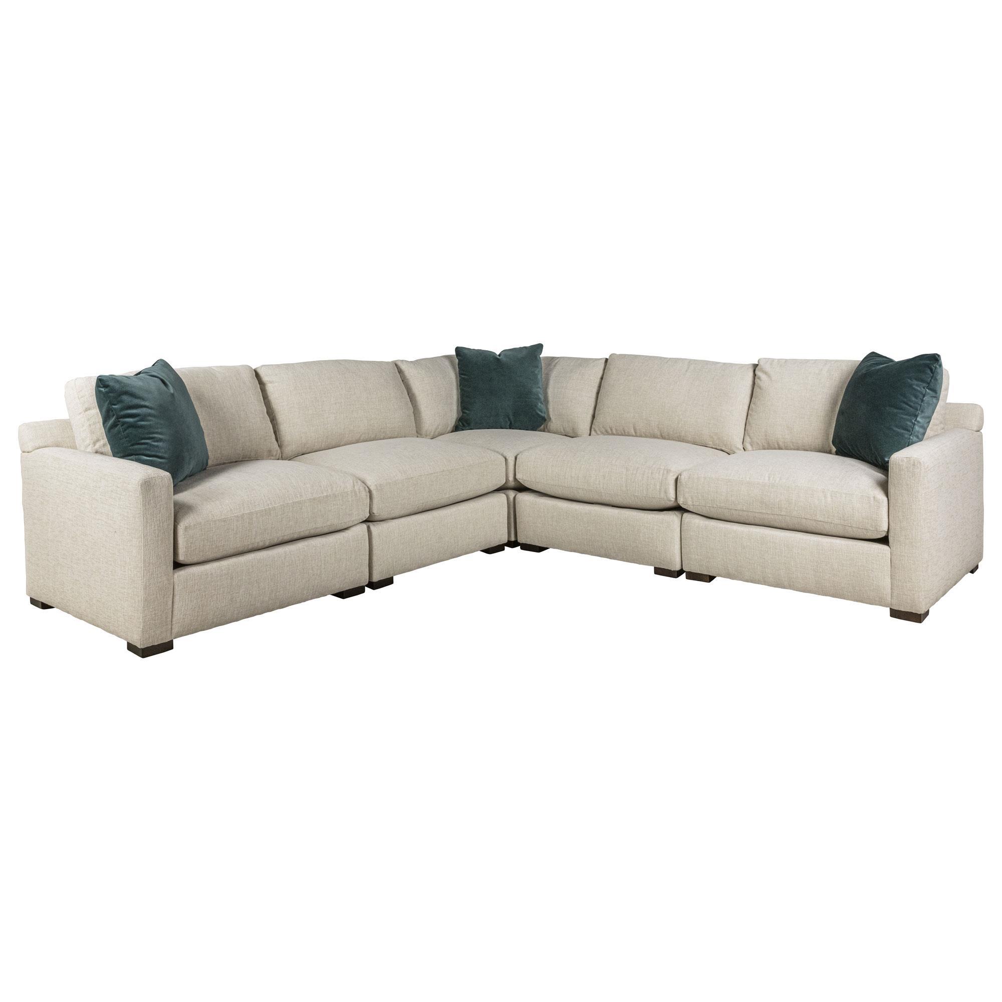 Rowe Furniture Asher 5-Piece Sectional in Natural