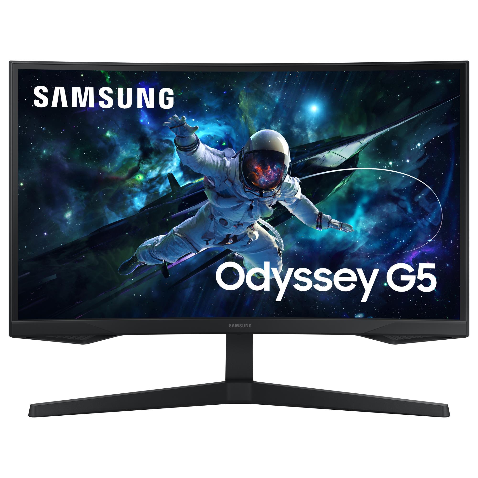 Samsung 32" Odyssey QHD Curved Gaming Monitor in Black