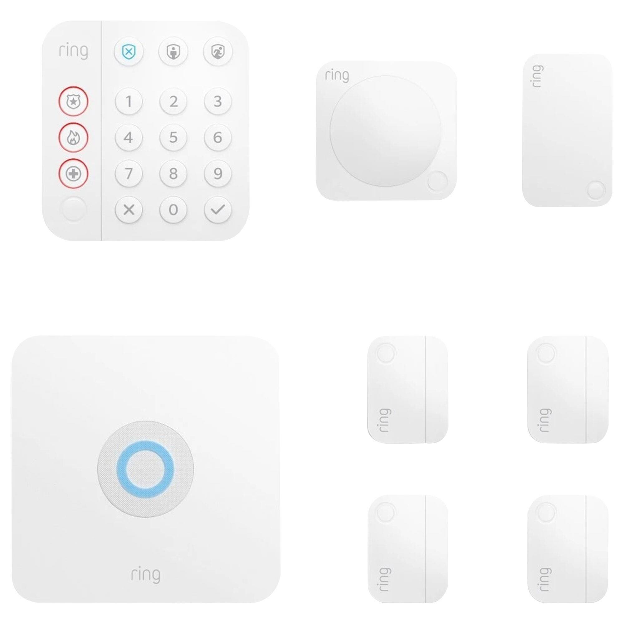 Ring 8-Piece Alarm Kit V2 Standard in White | Nebraska Furniture Mart