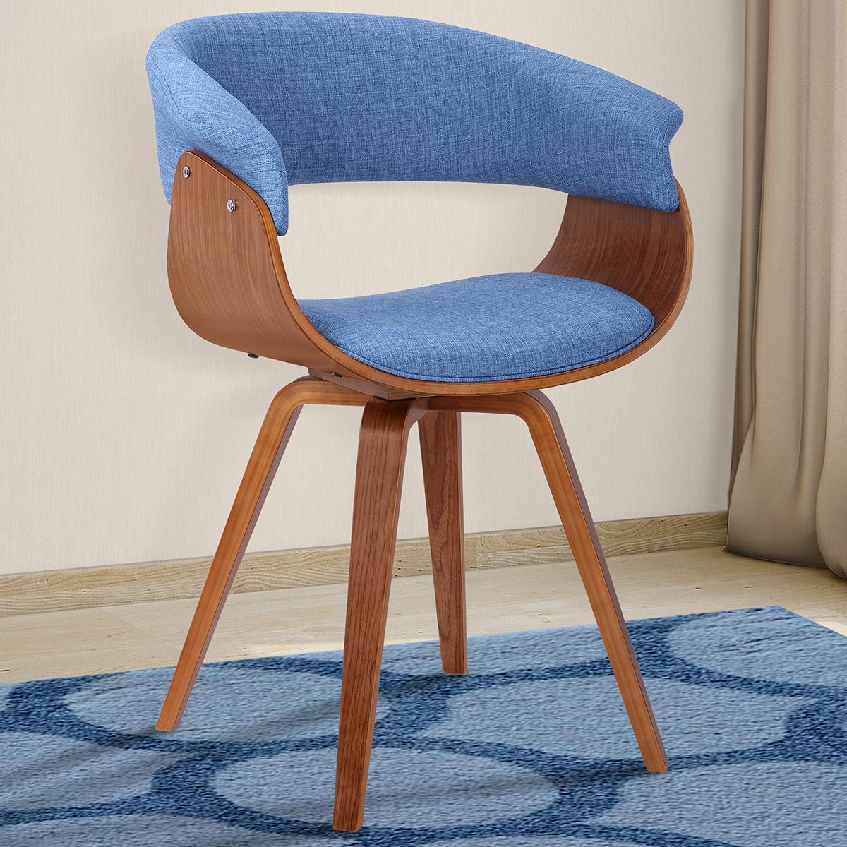Blue River Summer Chair in Blue and Walnut