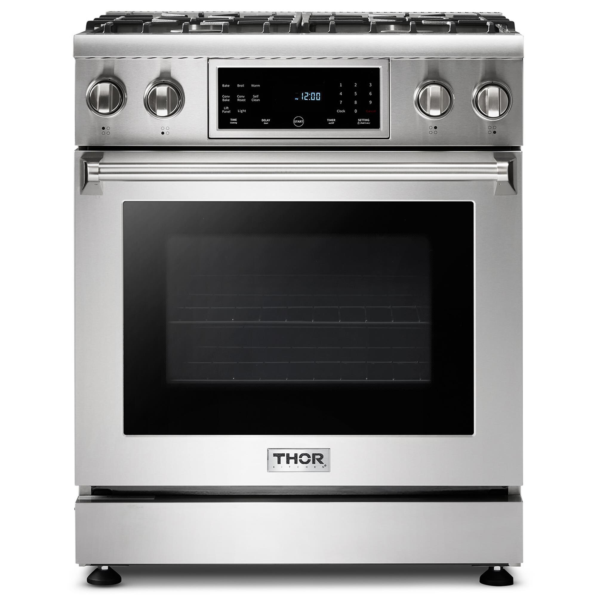 Thor Kitchen 30" Professional Gas Range with Storage Drawer in ...