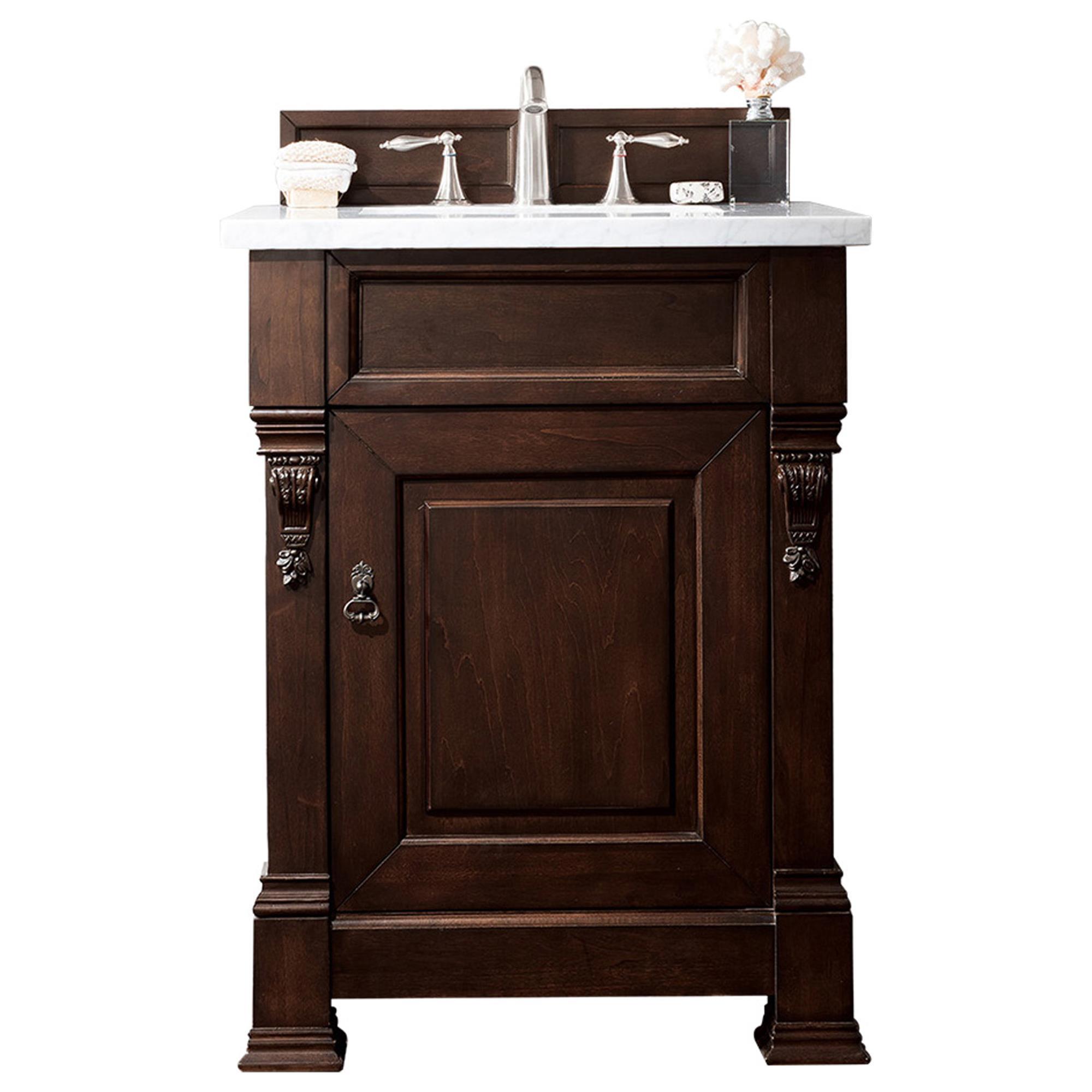 James Martin Brookfield 26" Single Bathroom Vanity in Burnished ...