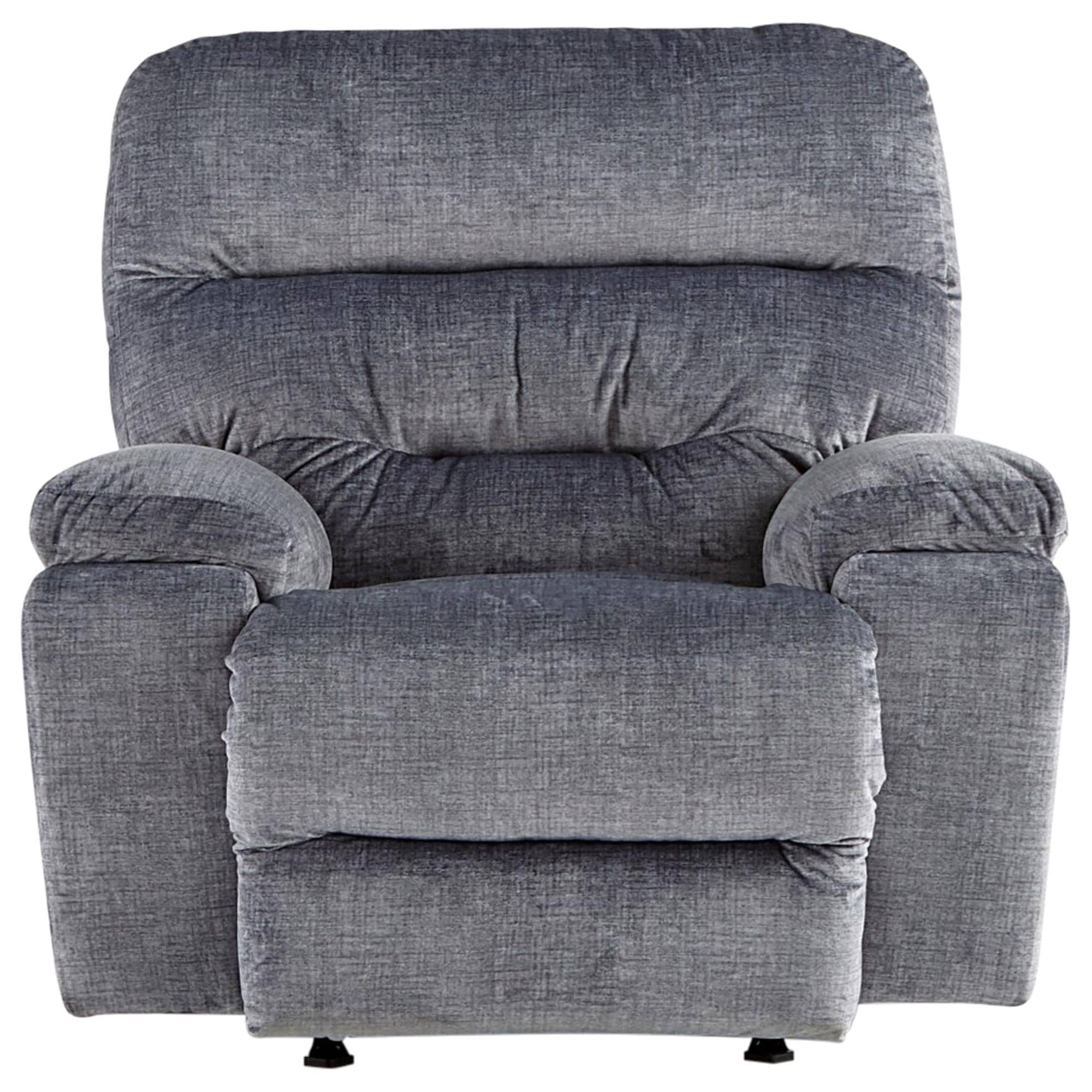 Best Home Furnishings Ryson Casual Rocker Recliner in Smoke