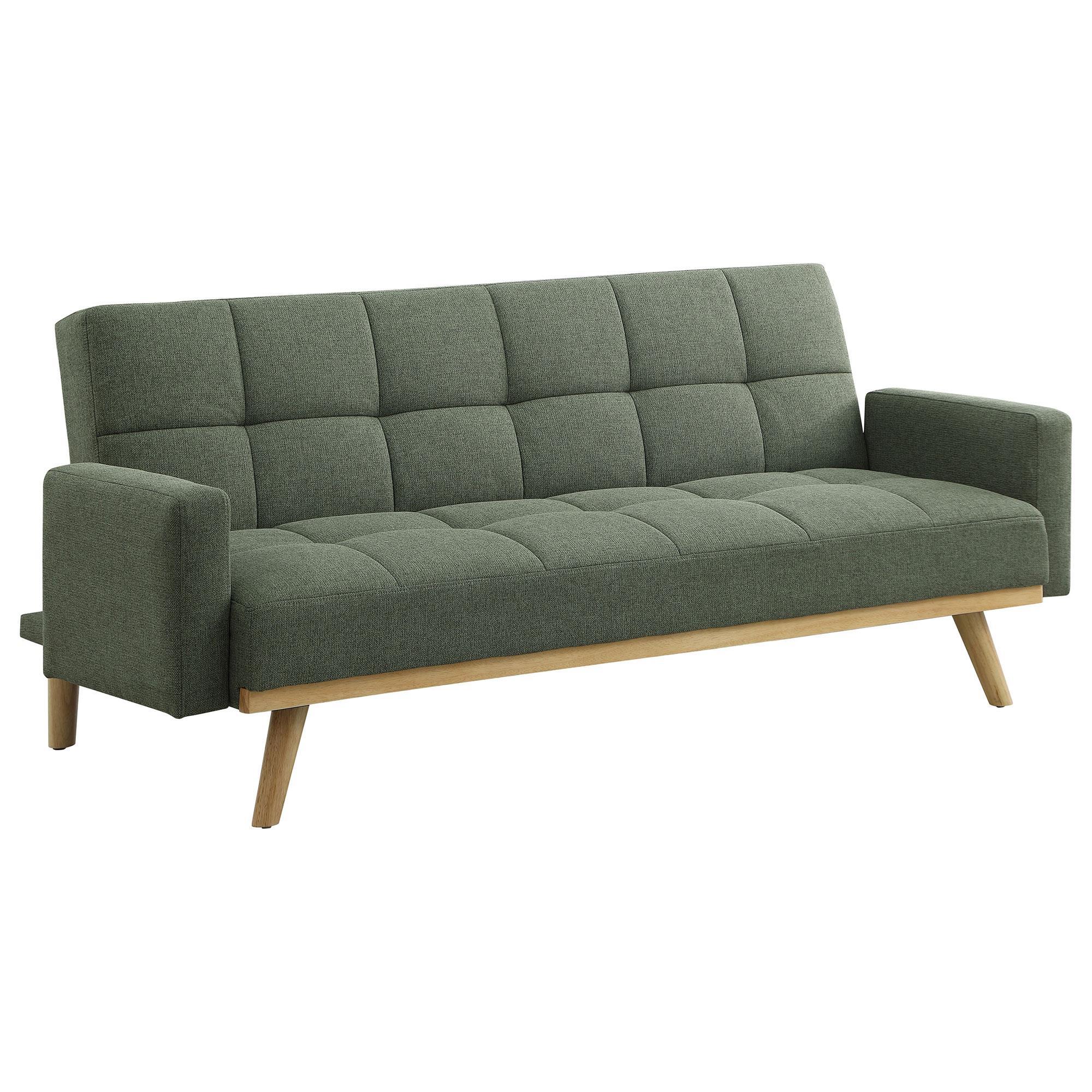 Pacific Landing Kourtney Push Back Convertible Sofa Bed in Sage Green NFM