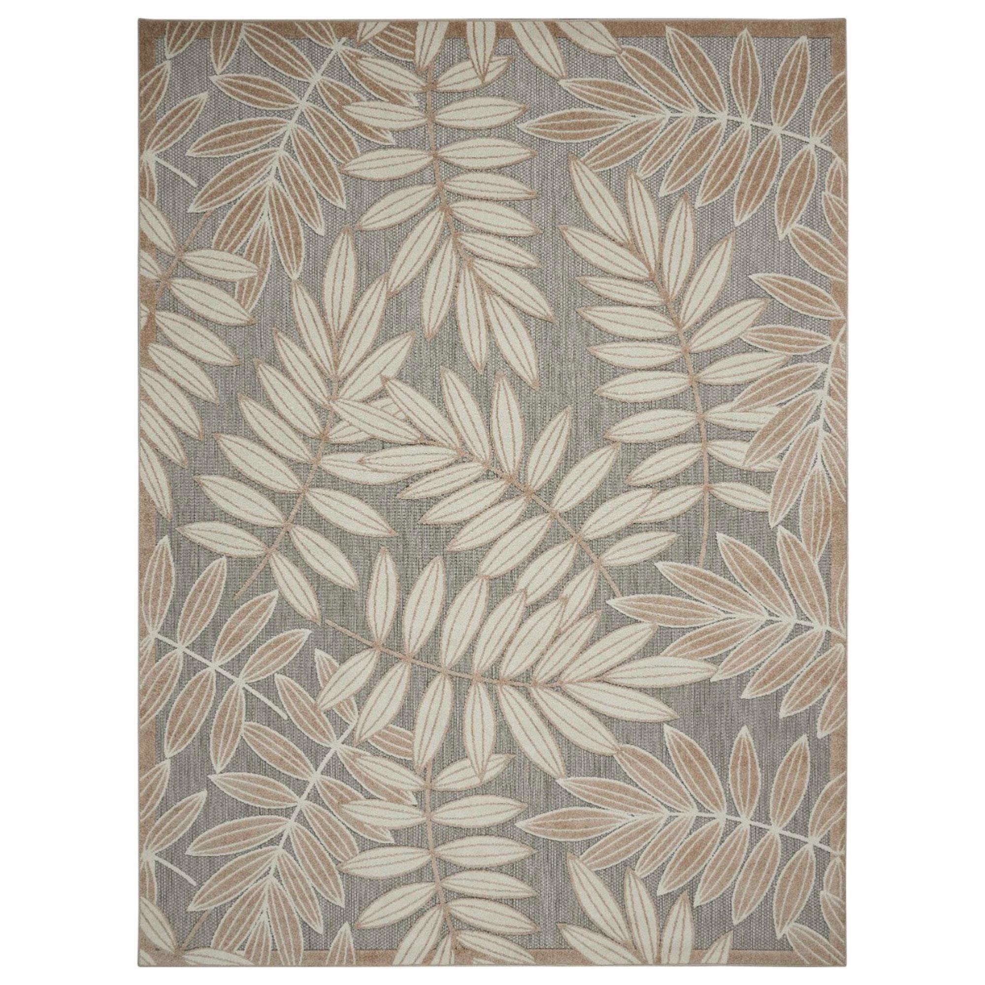 Nourison Aloha Tropical 7'10" x 10'6" Natural Indoor/Outdoor Area Rug