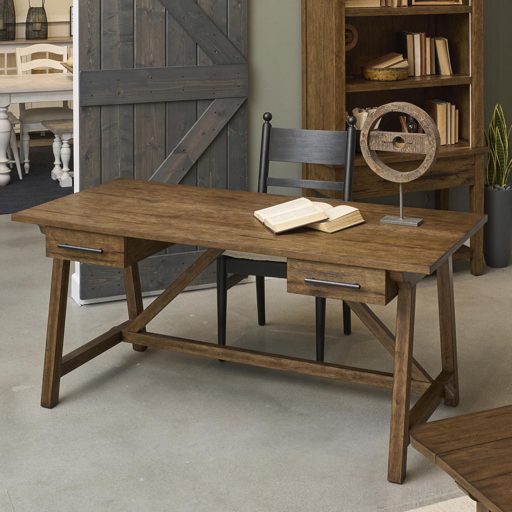 Shannon Hills Calhoun Writing Desk in Whiskey Oak