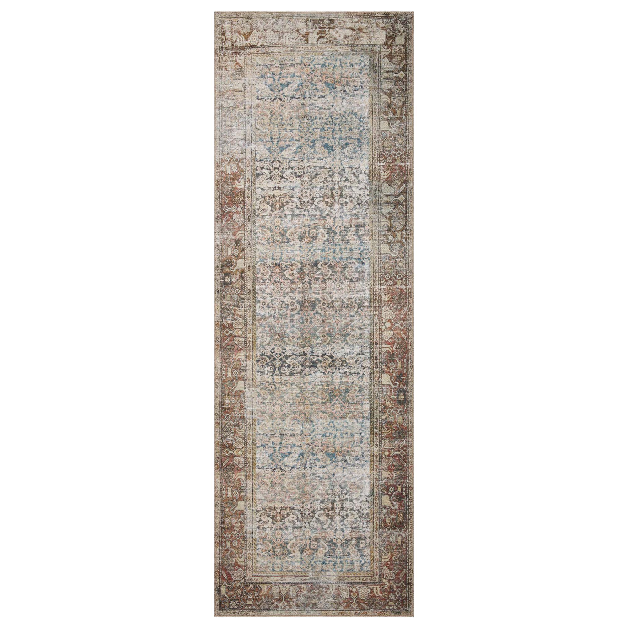 Amber Lewis x Loloi Georgie 2' x 5' Multicolor and Spice Runner