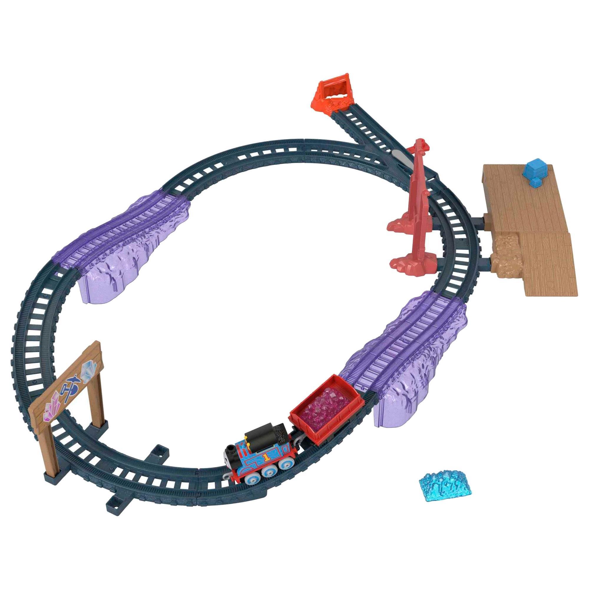 Fisher Price Crystal Mines Thomas Push Along Track Set in Multicolor
