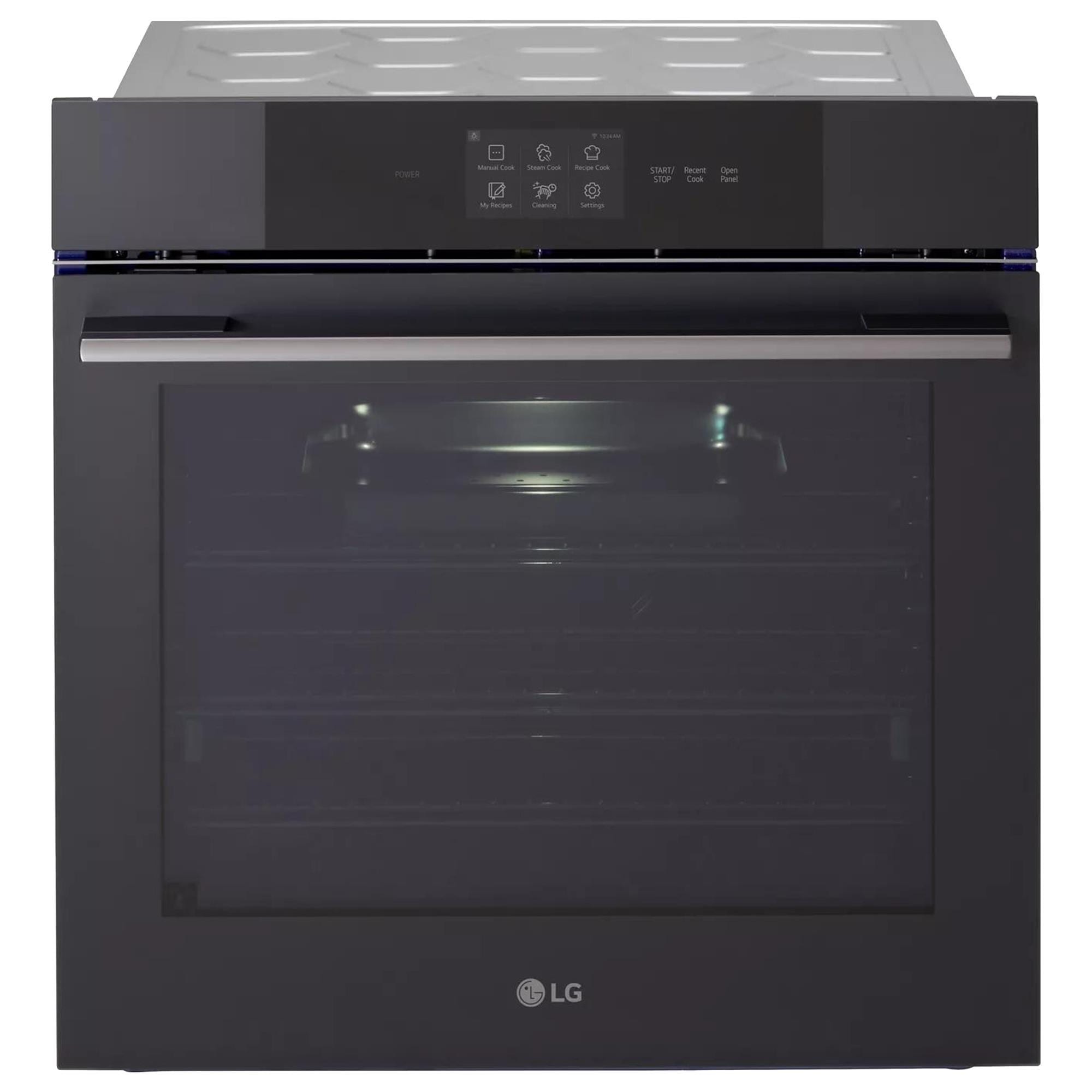 LG 24" Smart Single Wall Oven with Instaview in Matte Black
