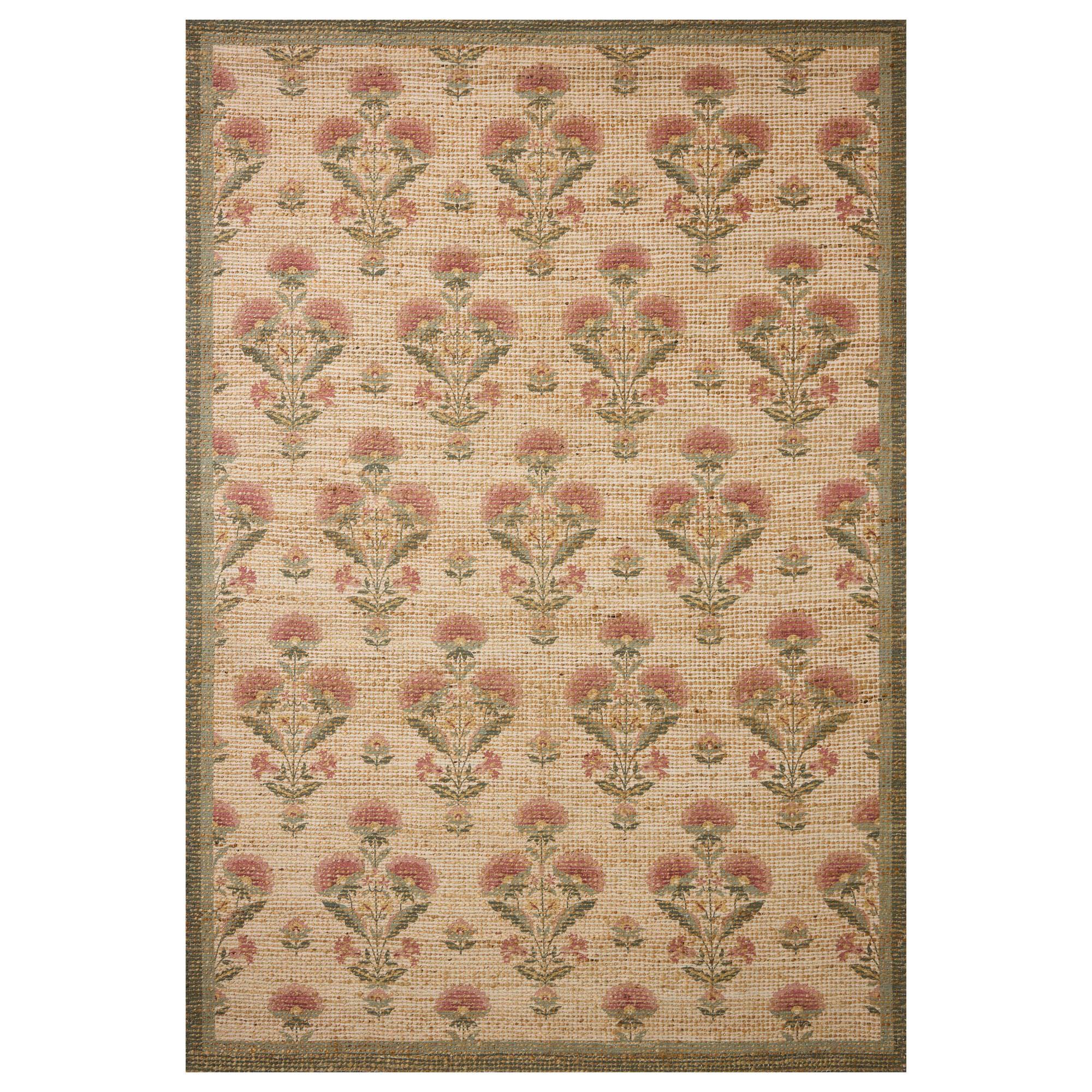 Chris Loves Julia x Loloi Rue Sage and Blush 9'3" x 13' Area Rug