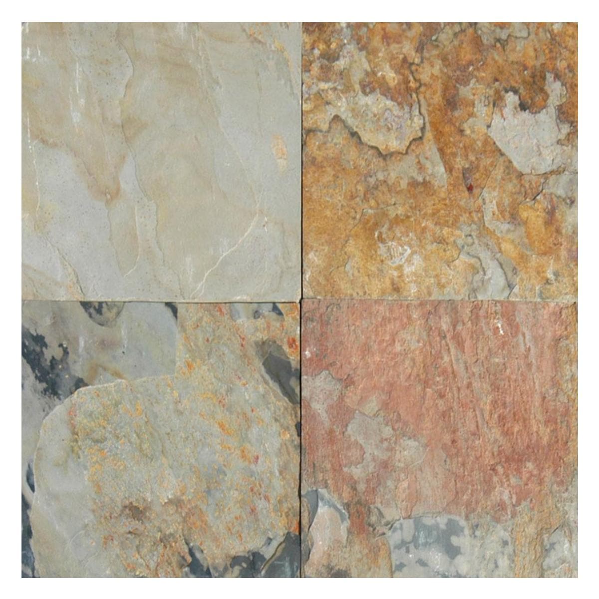 MS International SLATE Autumn 16" x 16" Natural Stone Tile