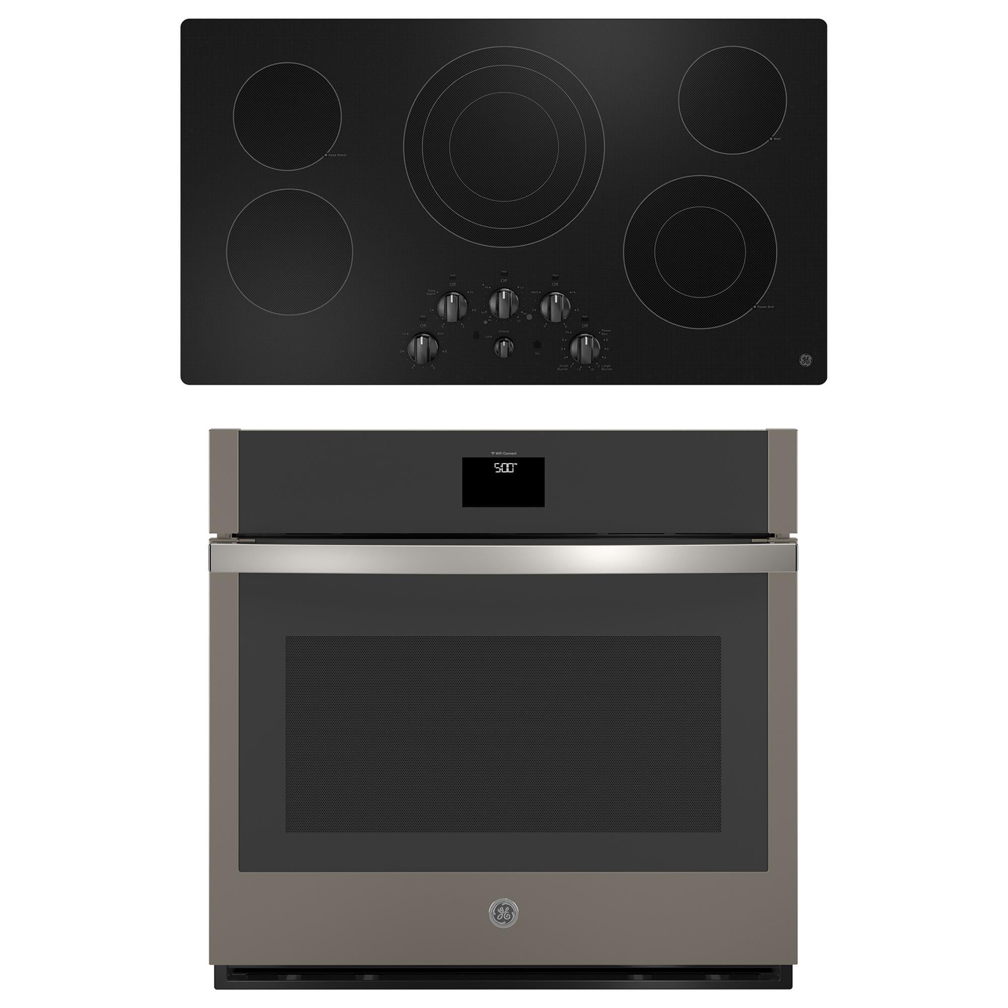 GE Appliances 2-Piece Kitchen Package with Fingerprint Resistant Slate ...