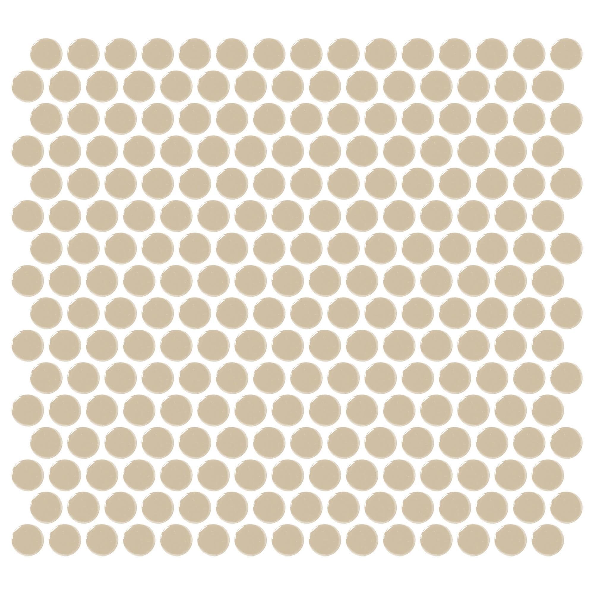 Dal-Tile Color Wheel Urban Putty 13" X 11" Ceramic Mosaic Sheet