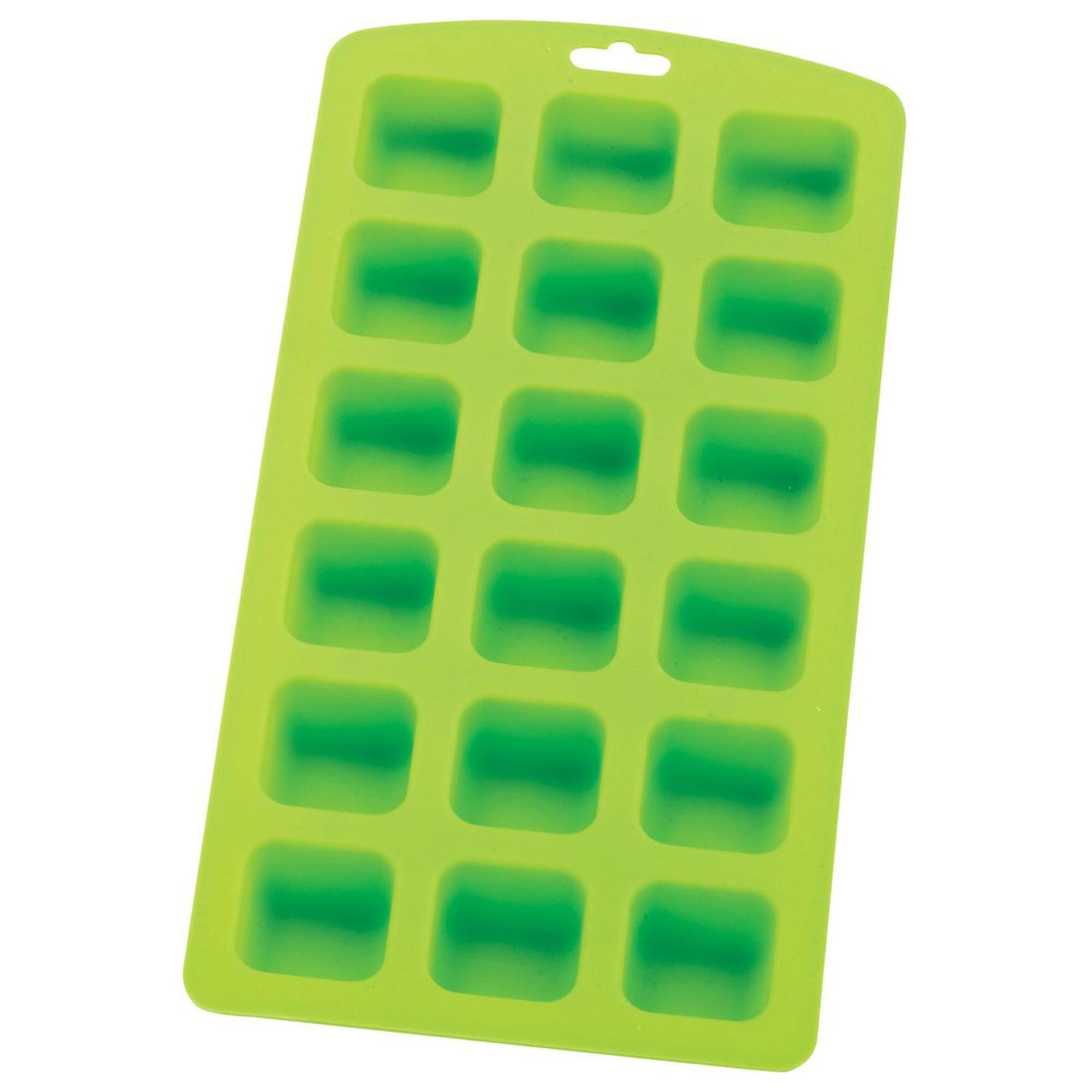 HIC Kitchen 18-Hole Ice Tray and Baking Mold in Neon Green