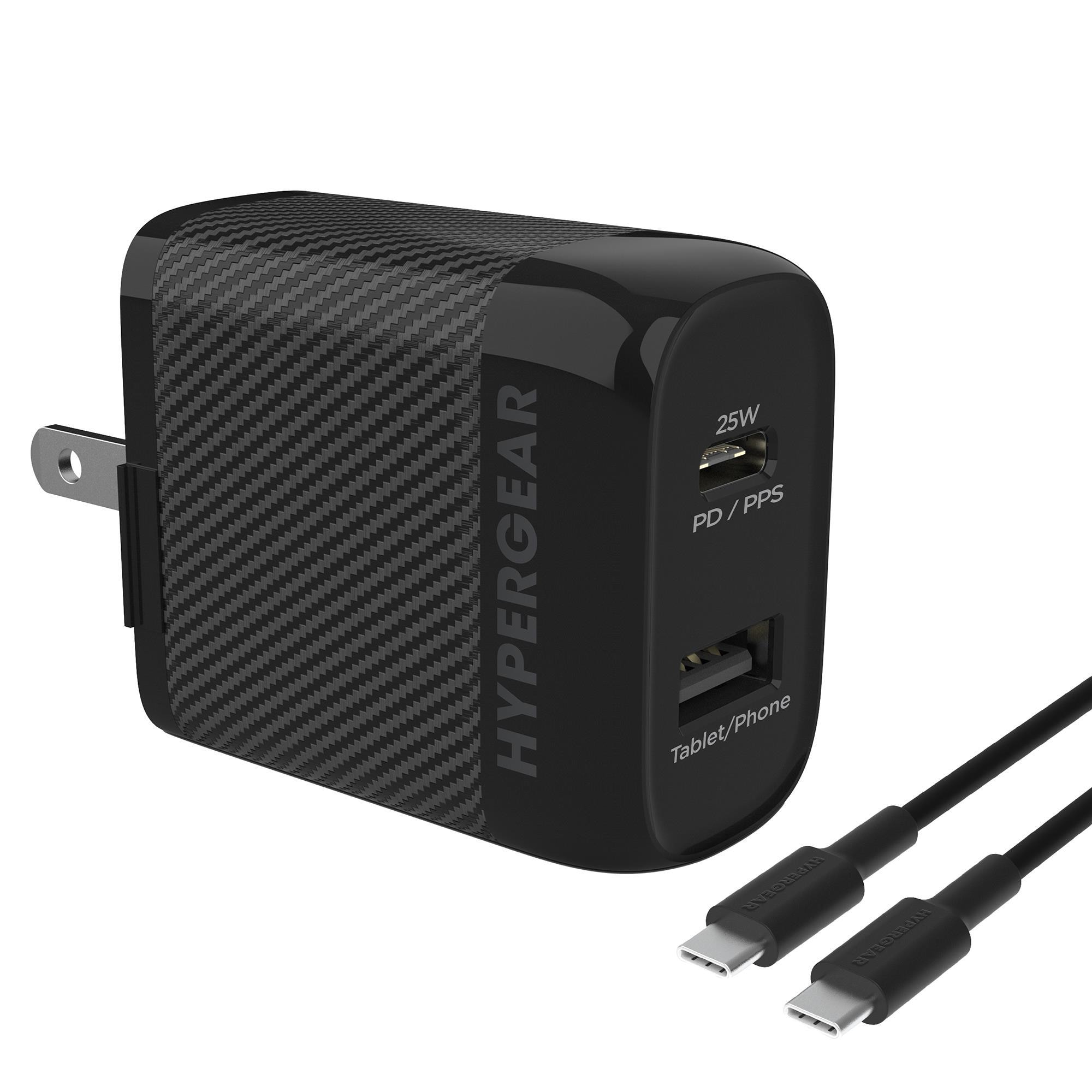 Hypercel SpeedBoost 25W PD USB-C Wall Kit in Black