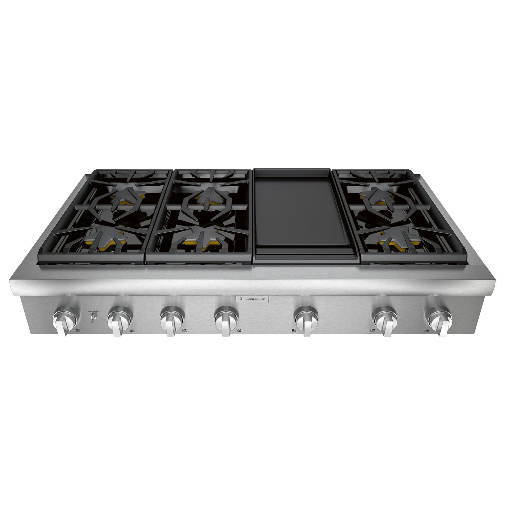 Thermador 48" Professional Rangetop in Stainless | Nebraska Furniture Mart