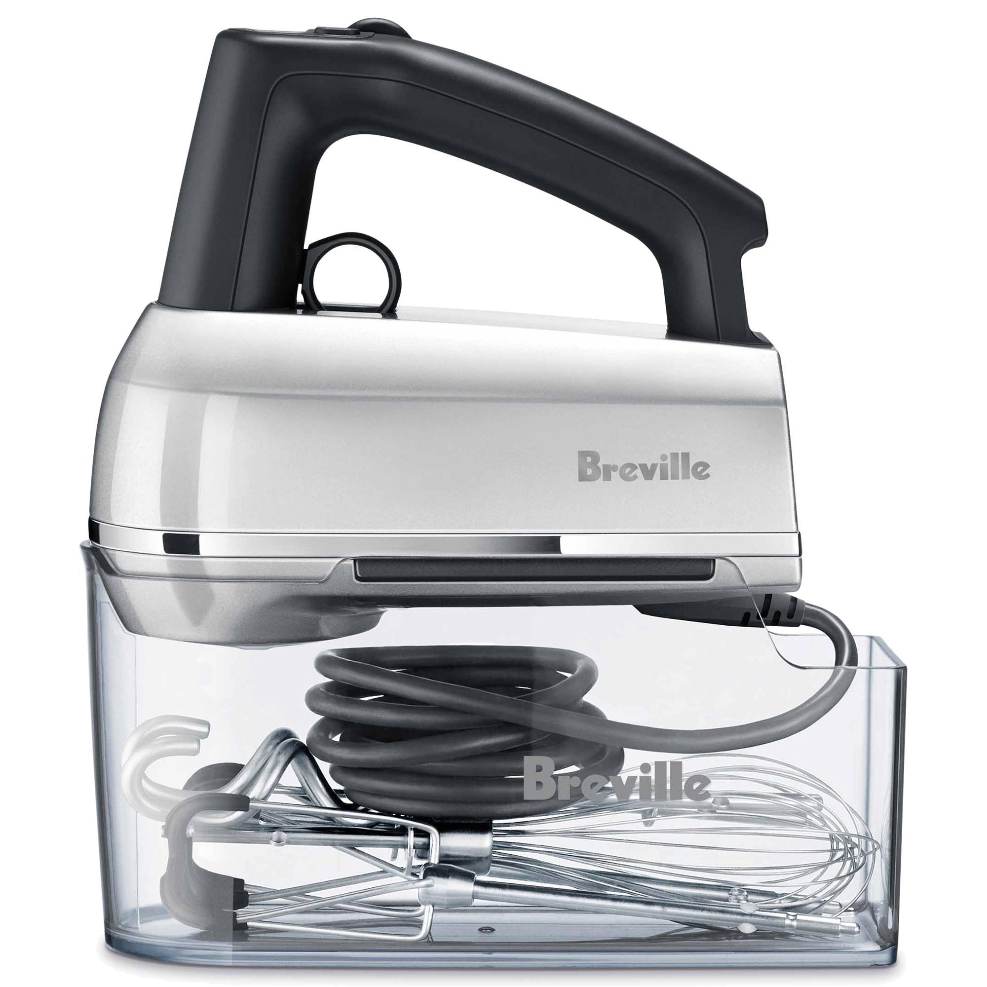 Breville 9-Speed Scraper Hand Mixer in Silver