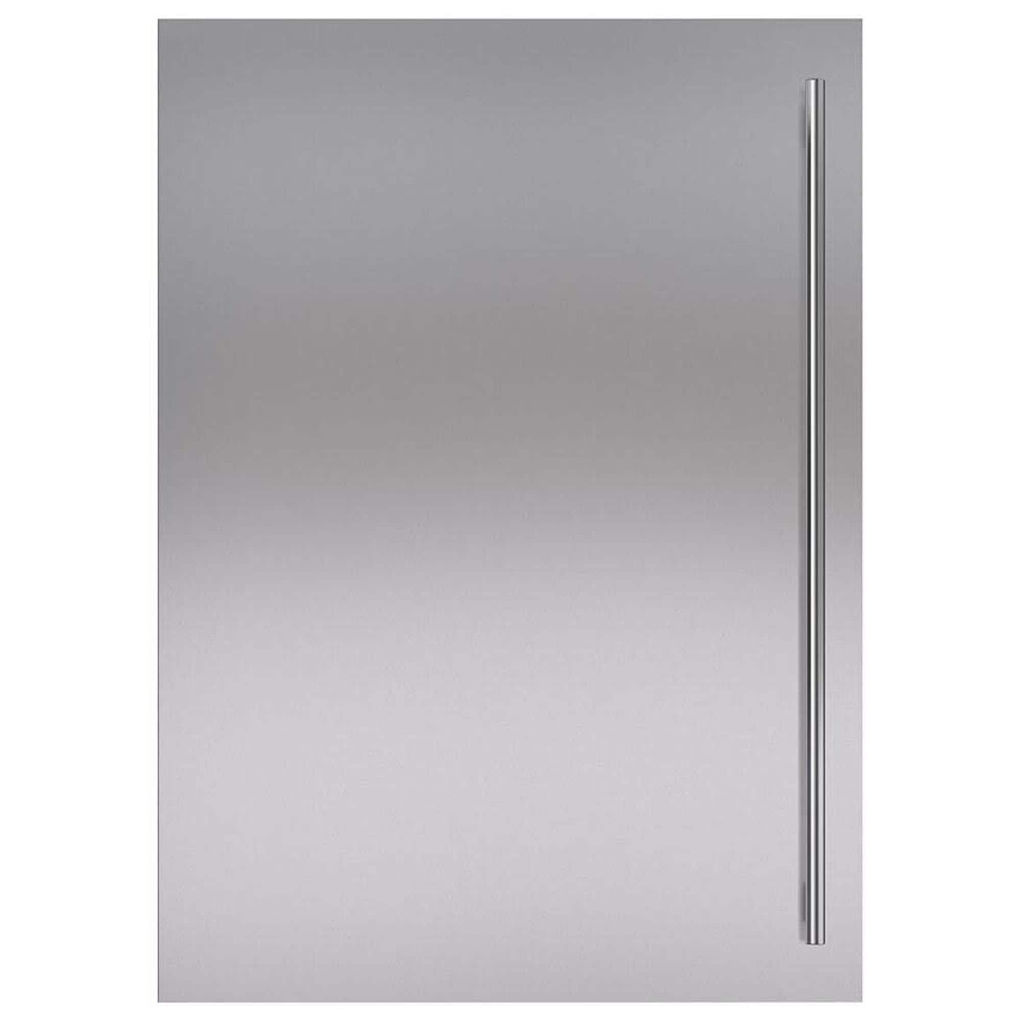 Sub-Zero 36" Flush Inset Door Panel with Tubular Handle in Stainless Steel