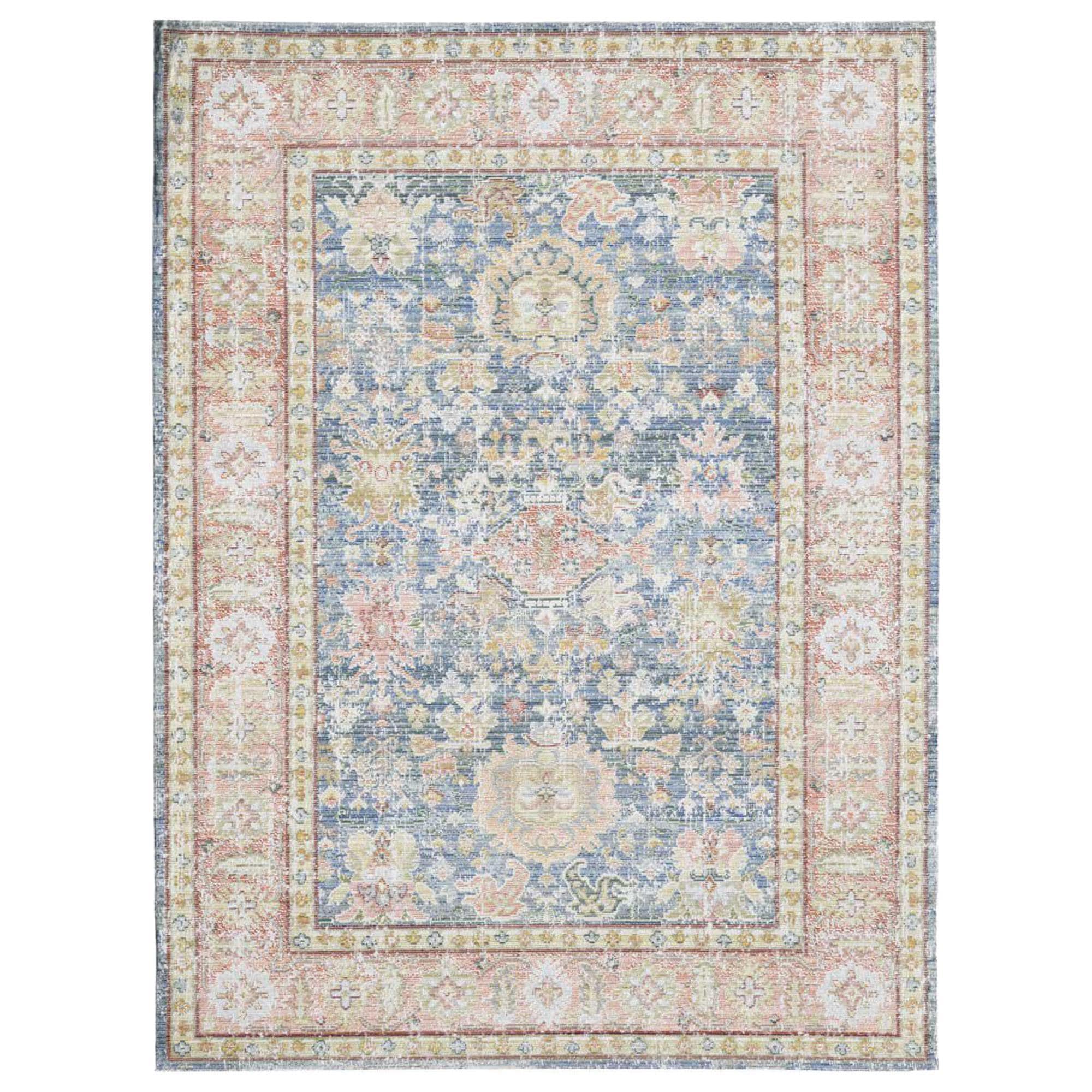 Amer Rugs Century 9' x 13' Navy and Pink Area Rug