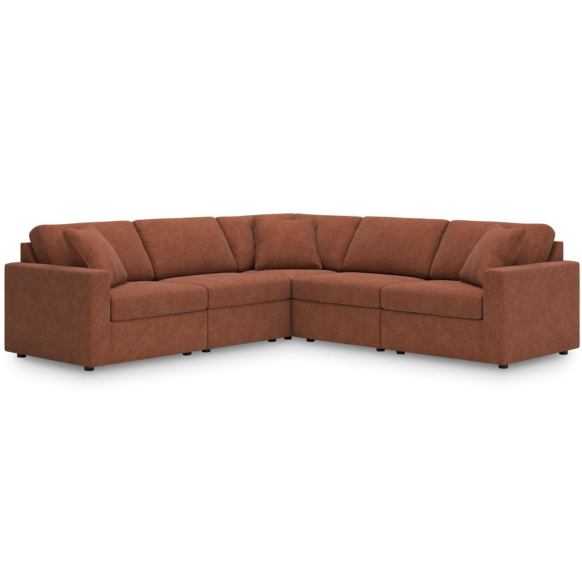 Ashley Modmax 5-Piece Sectional in Spice