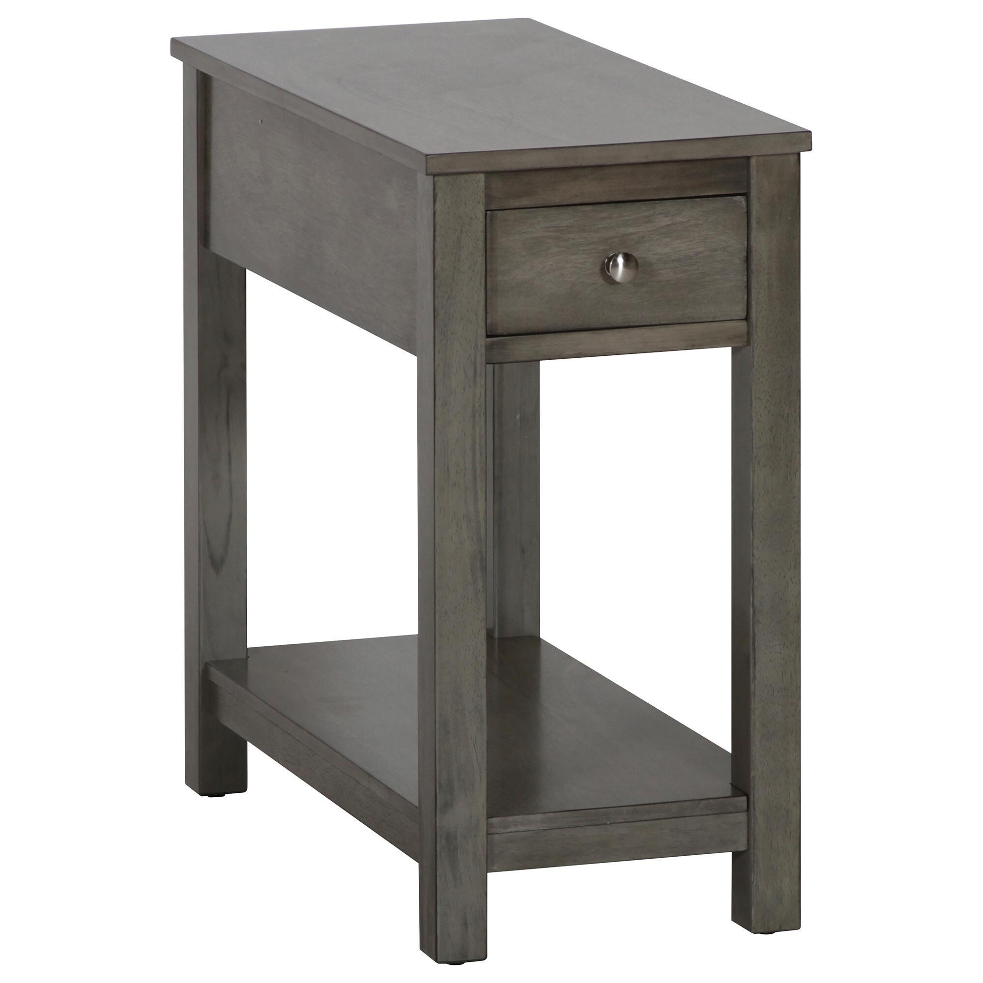 New Heritage Design Noah End Table in Gray | NFM