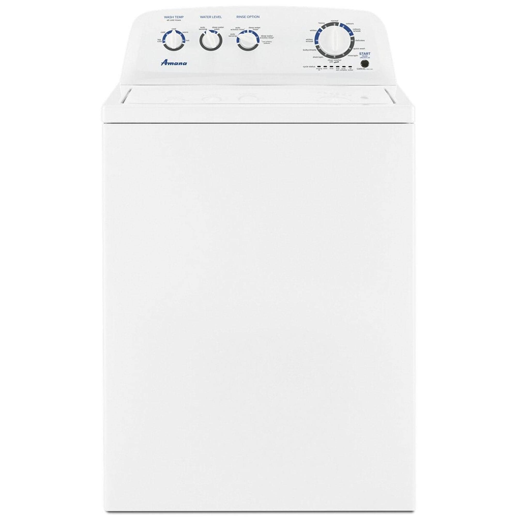 Amana Large Capacity Top Load Washer with High-Efficiency Agitator