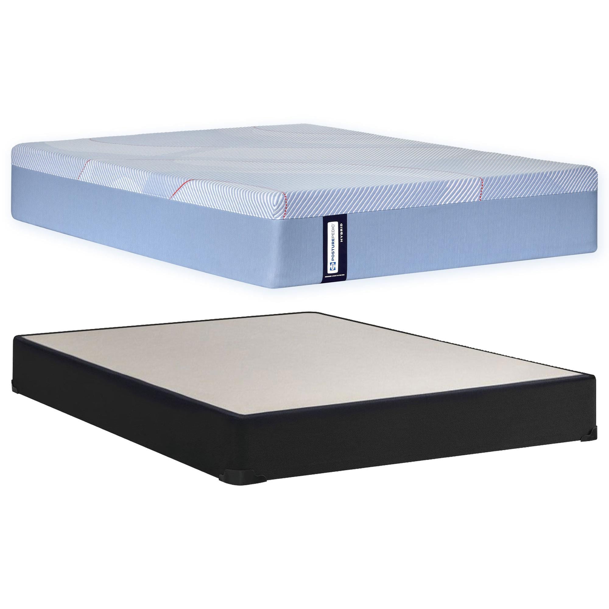 Sealy Kinney Medium Hybrid Twin XL Mattress with High Profile Box Spring