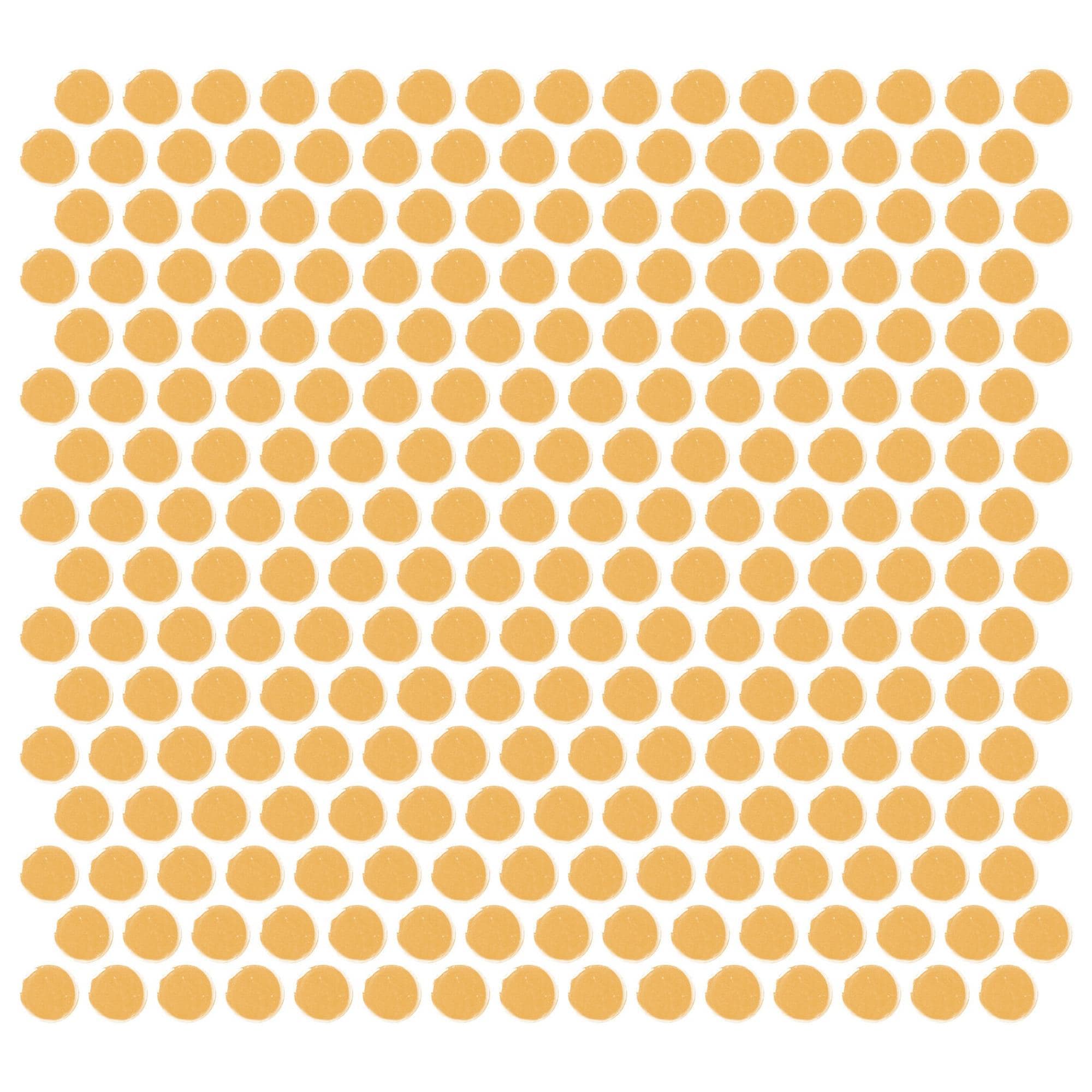 Dal-Tile Color Wheel Mustard 13" x 11" Ceramic Mosaic Sheet