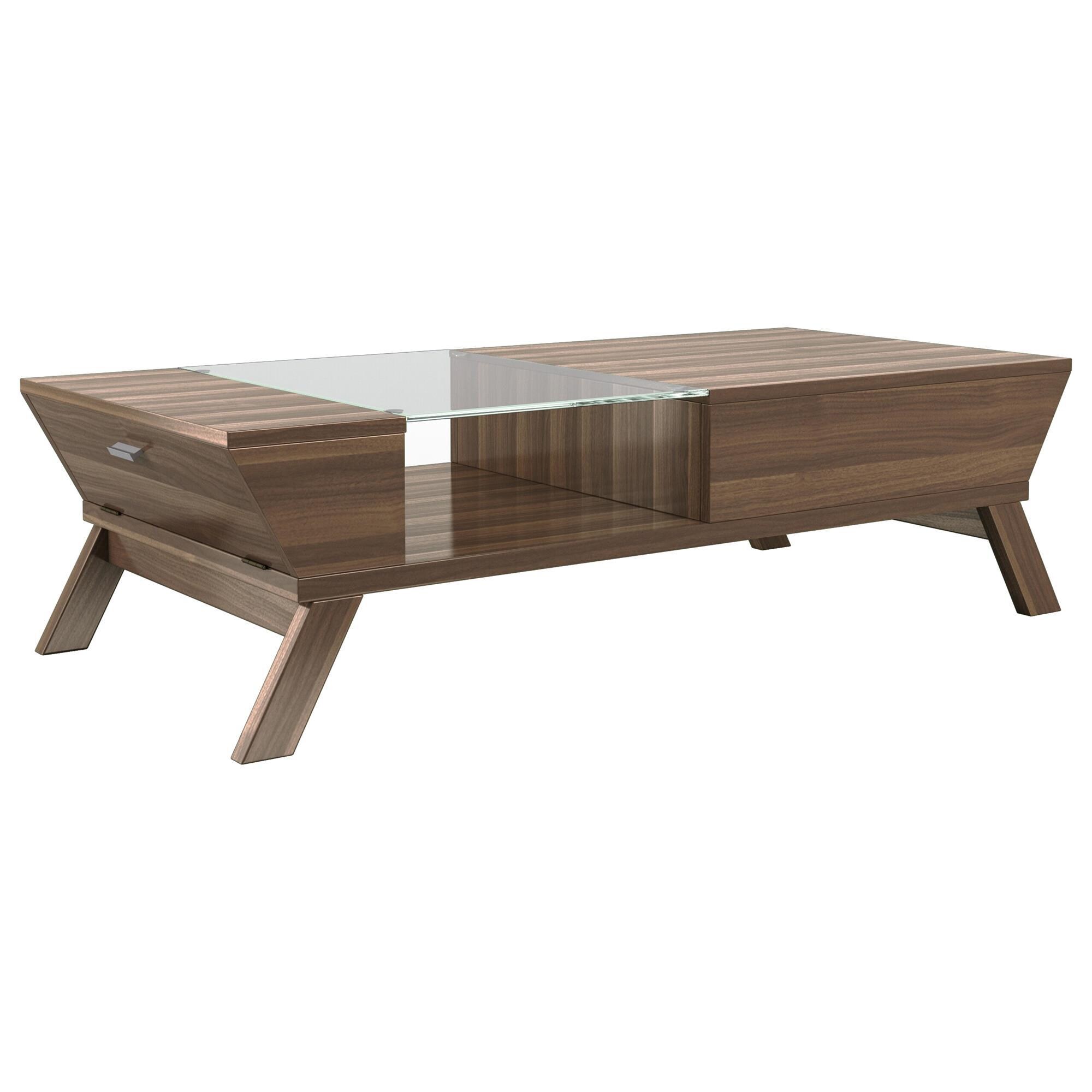Furniture of America Parrish Coffee Table in Walnut