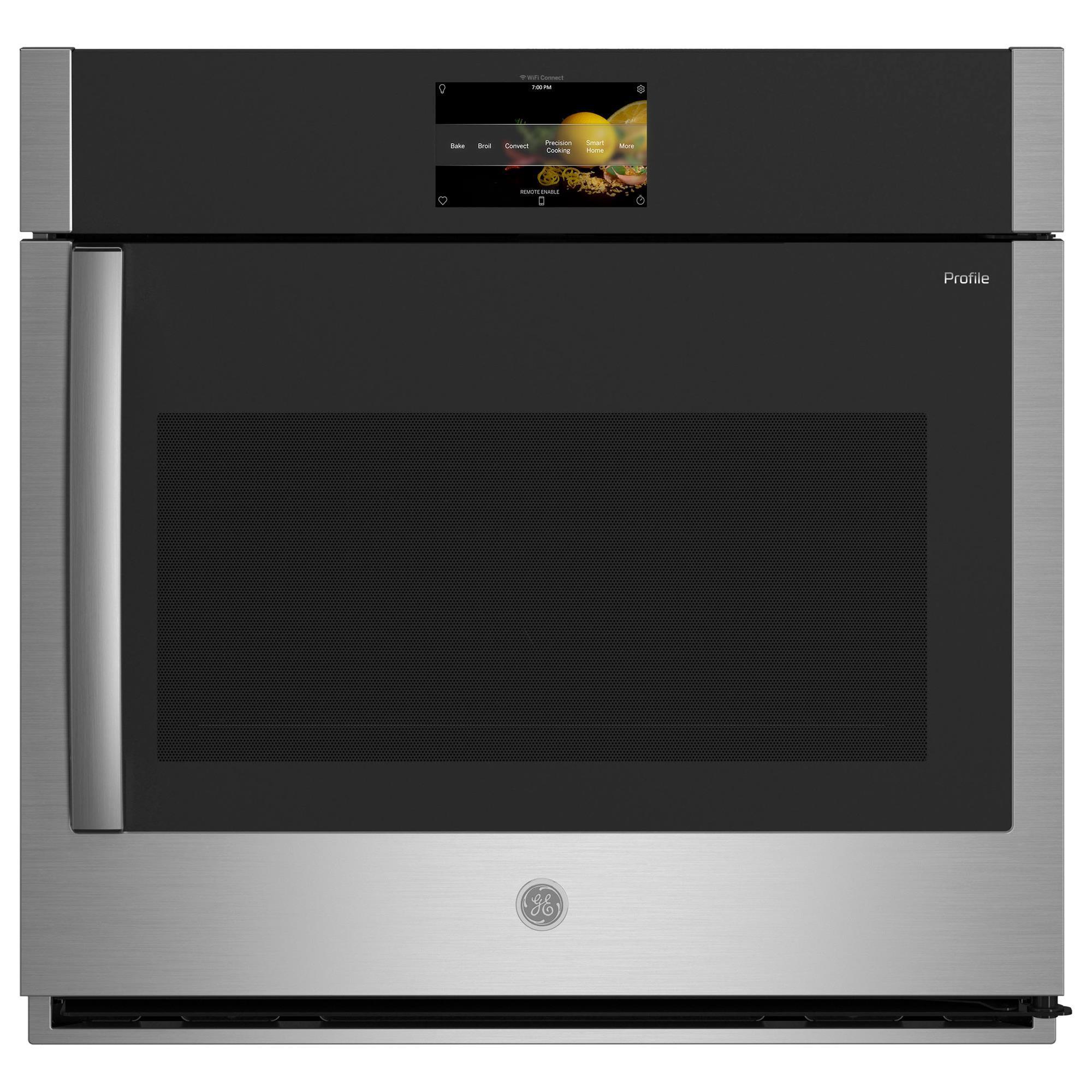 GE Profile 30" Single Wall Oven with Right-Hand Side-Swing Doors in ...