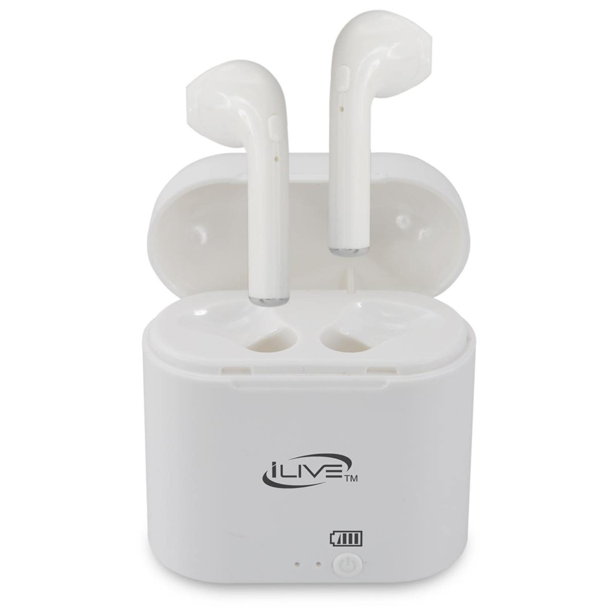 iLive True Wireless Bluetooth Earbuds in White
