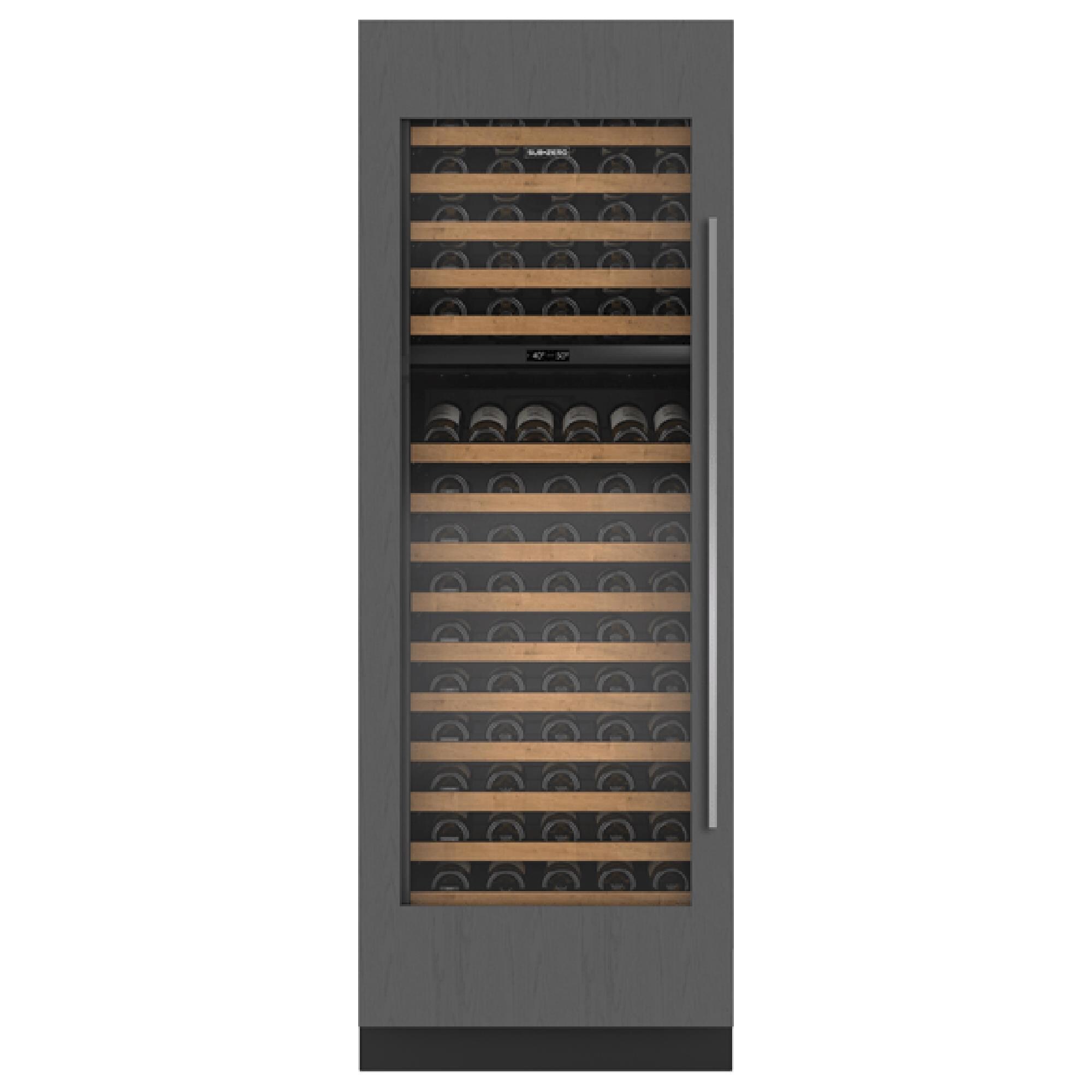 Sub Zero 30" Designer Wine Storage with Dual Zone Cooling in Panel Ready