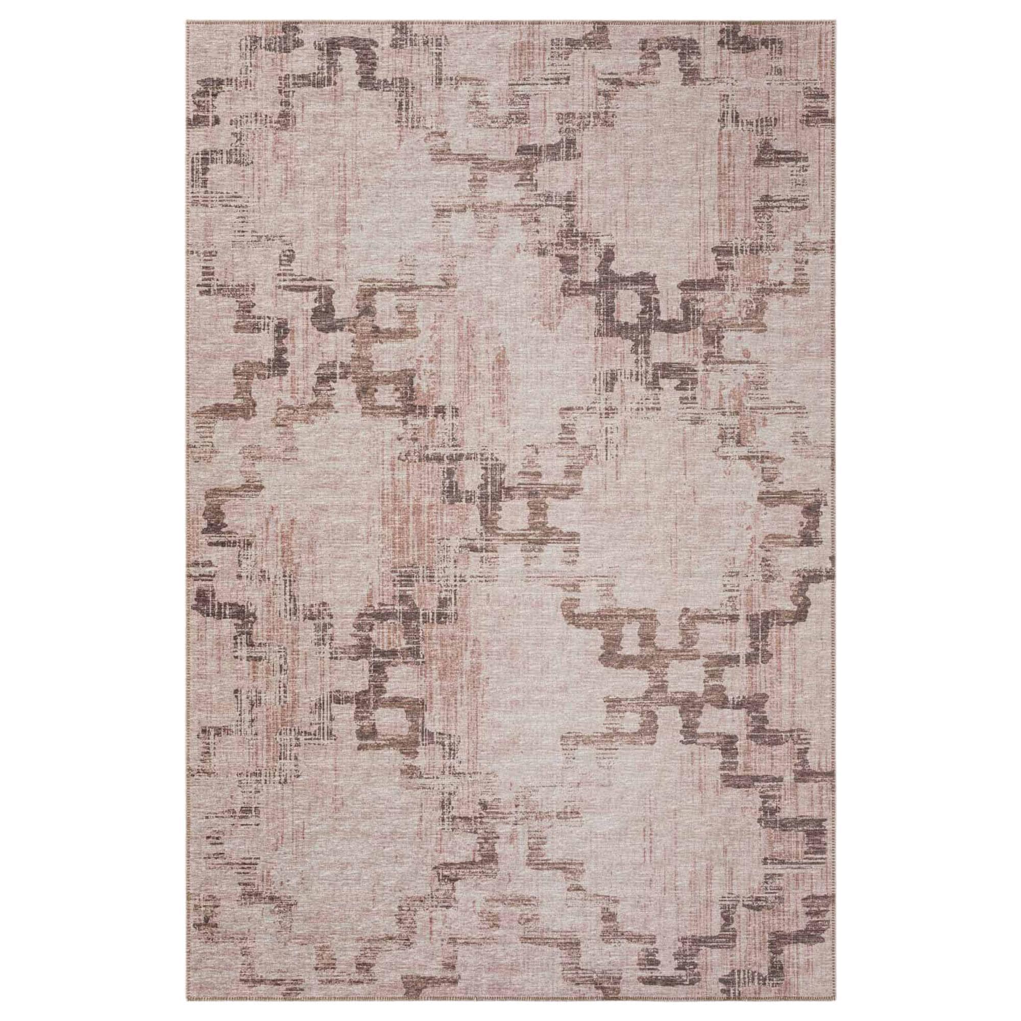 Dalyn Rug Company Sedona Geometric 8' Round Walnut Indoor/Outdoor Area ...