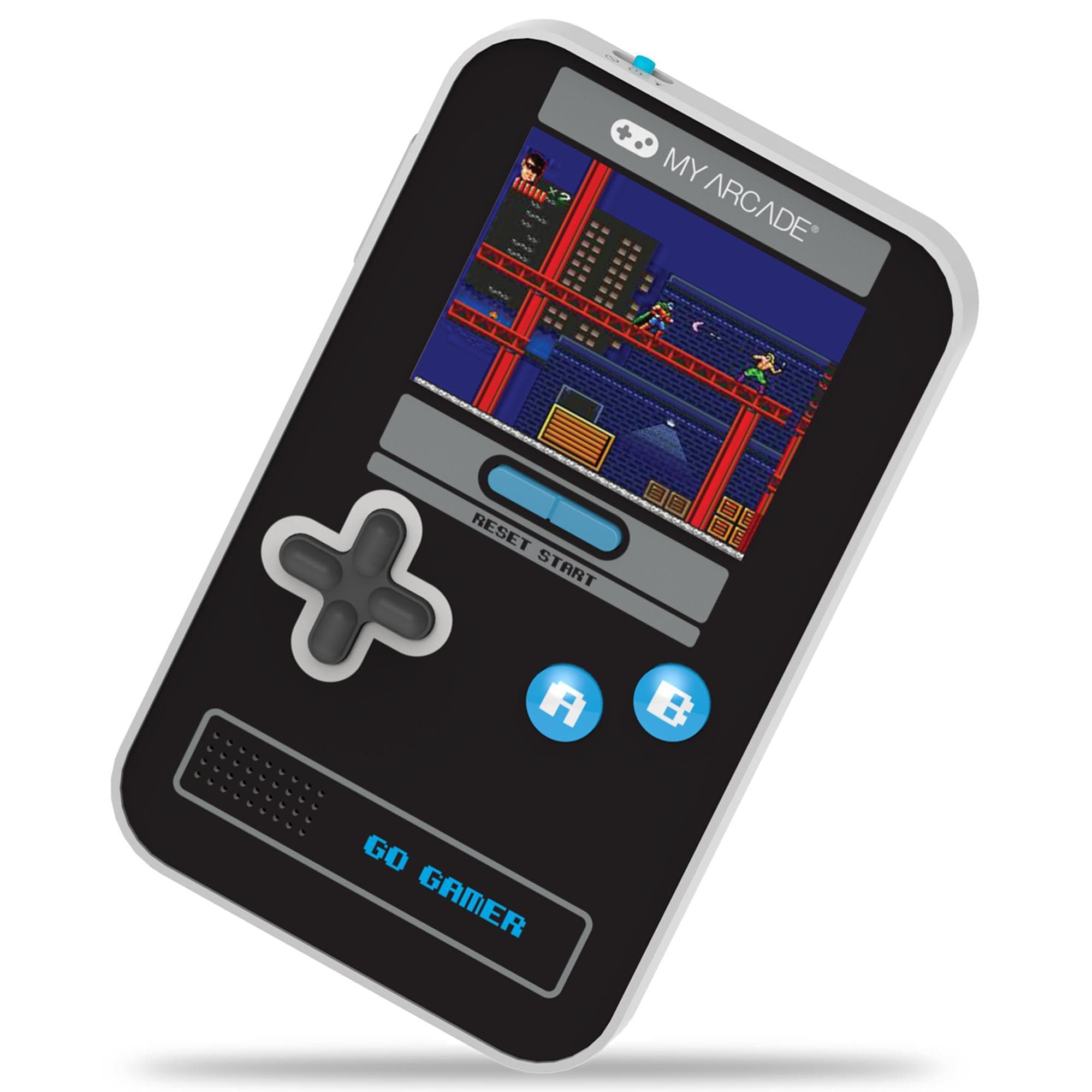 My Arcade Go Gamer Classic Handheld Gaming in Black and Blue