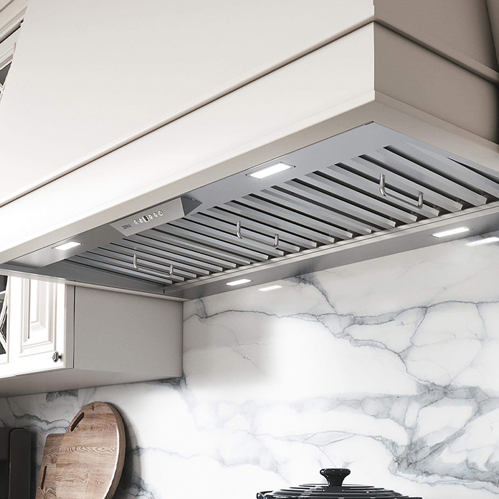 Zephyr Monsoon II 54" Range Hood Insert with Blower in Stainless Steel