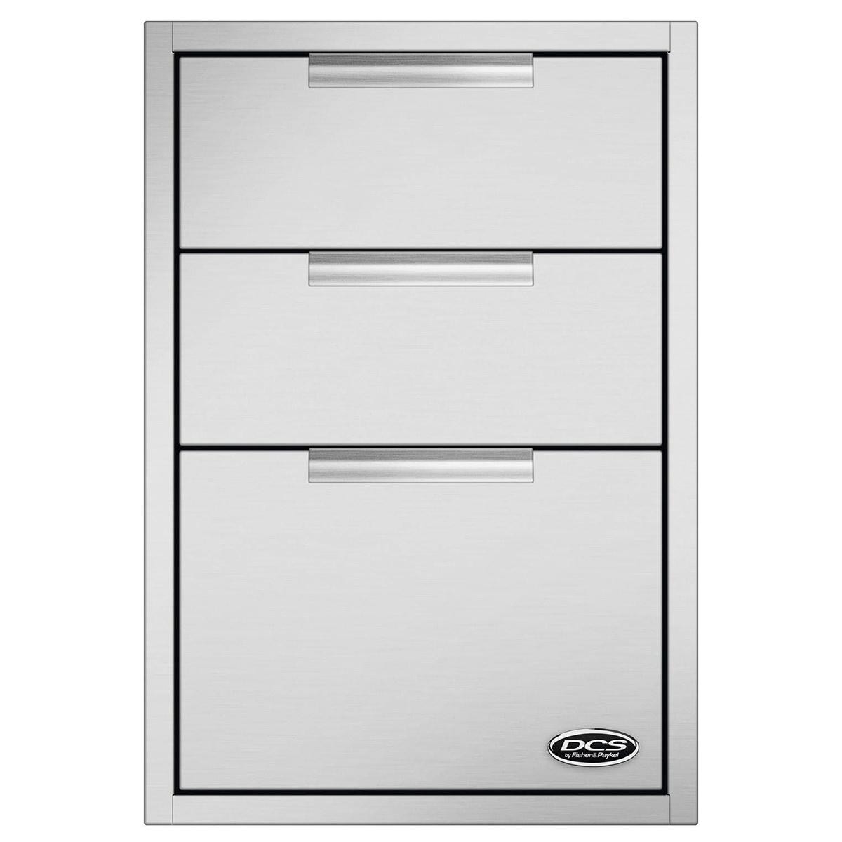 DCS Triple Drawer Tower in Stainless Steel | Nebraska Furniture Mart