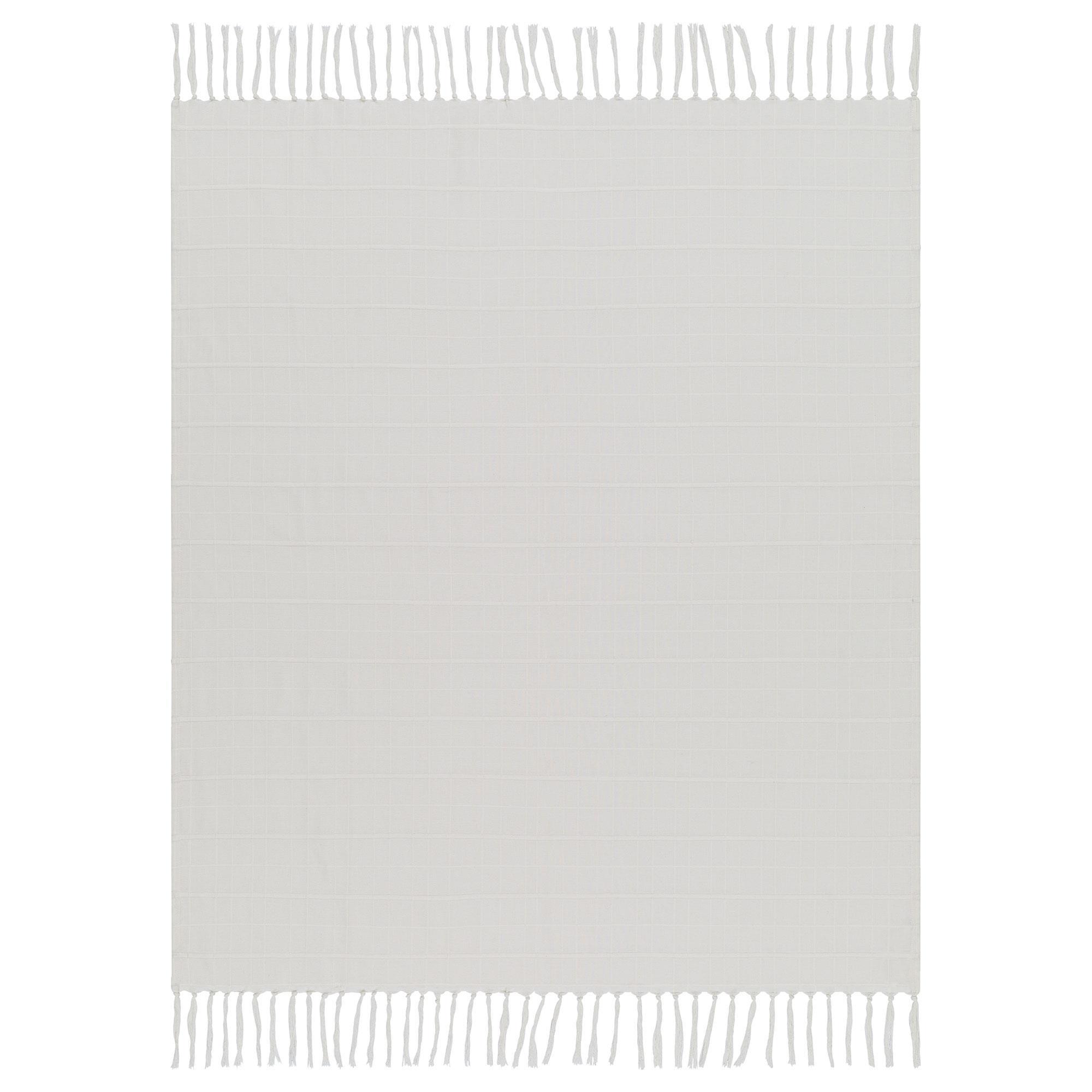 Surya Prolo 50" x 60" Throw in Cream | Shop NFM