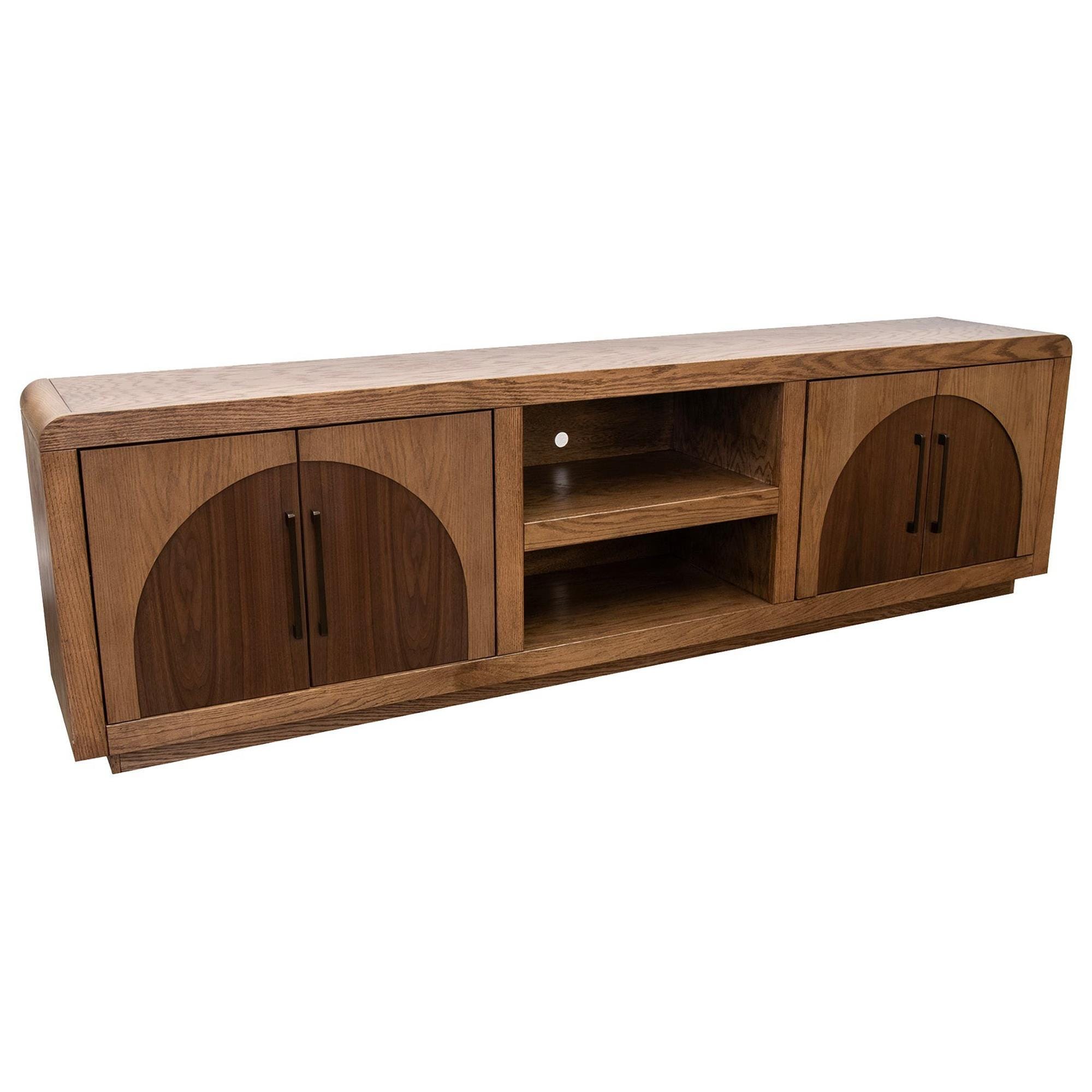 Legends Home Eclipse 92" TV Stand in Bourbon and Walnut