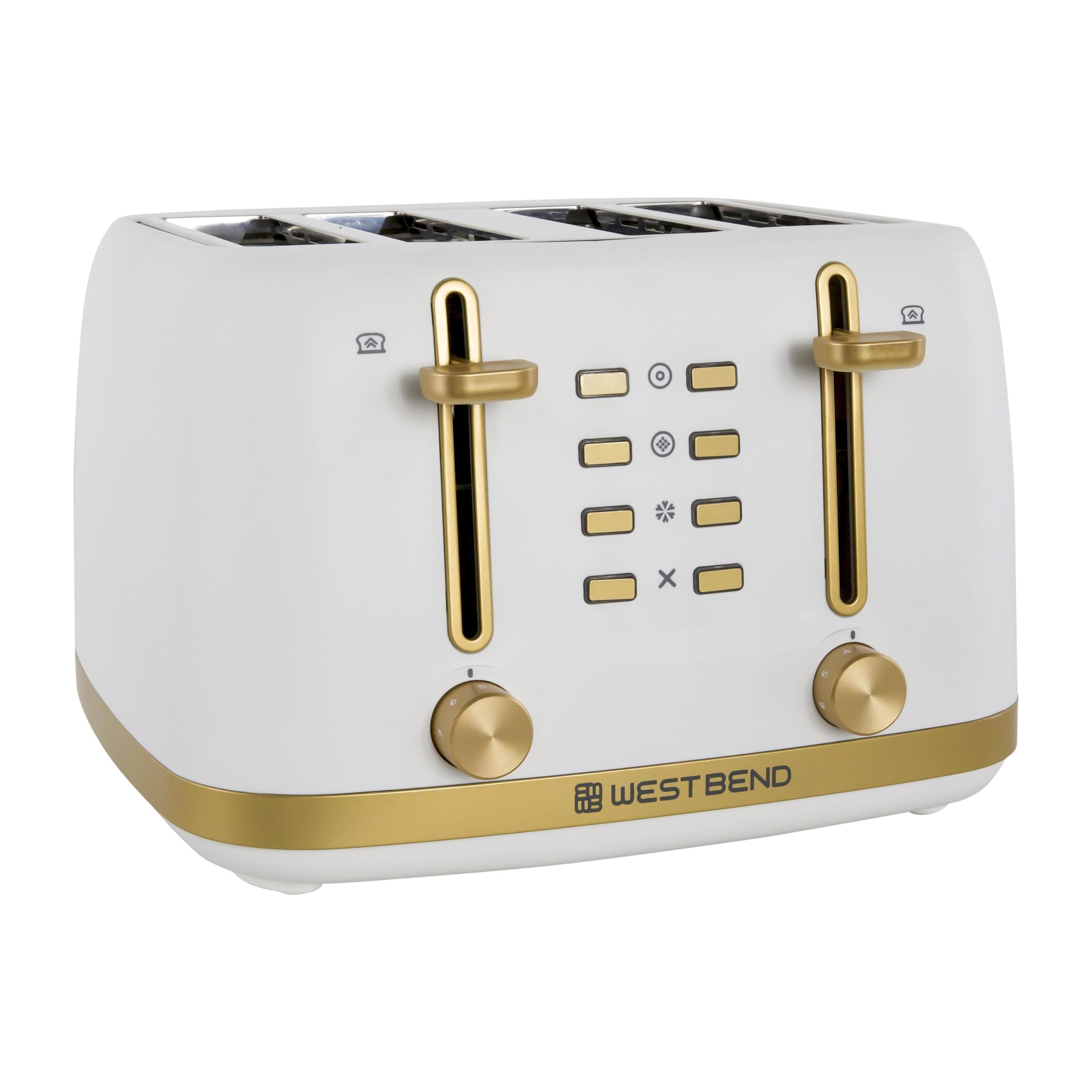 West Bend Timeless 4-Slice Toaster in White