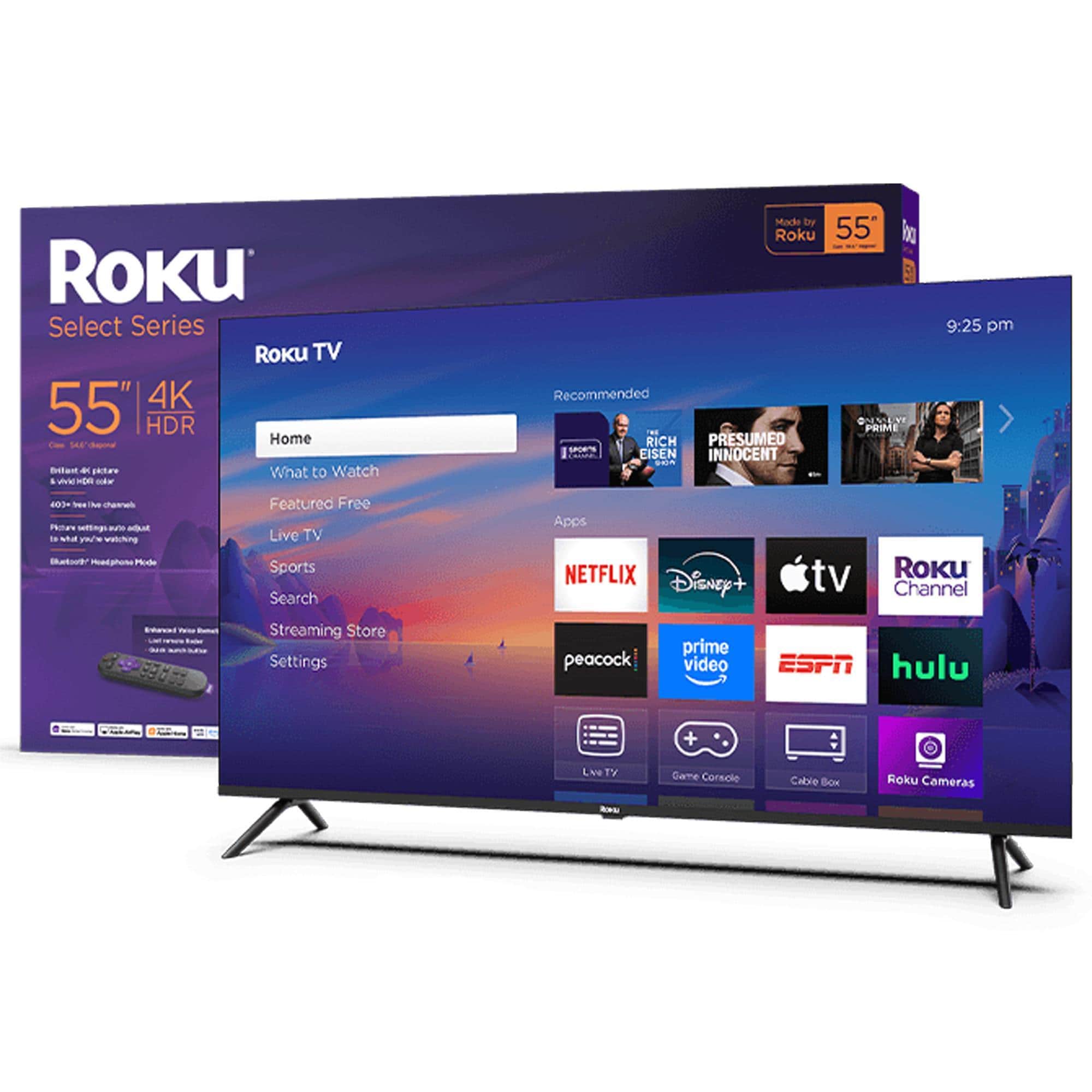 Roku 55" Class Select Series 4K LED in Black - Smart TV