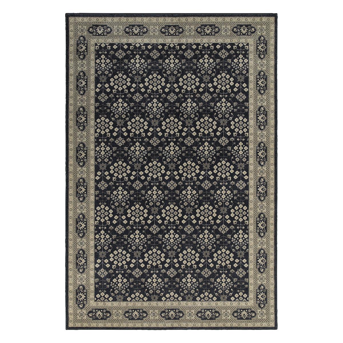 Oriental Weavers Richmond 119B 7'10" Round Black Area Rug | NFM