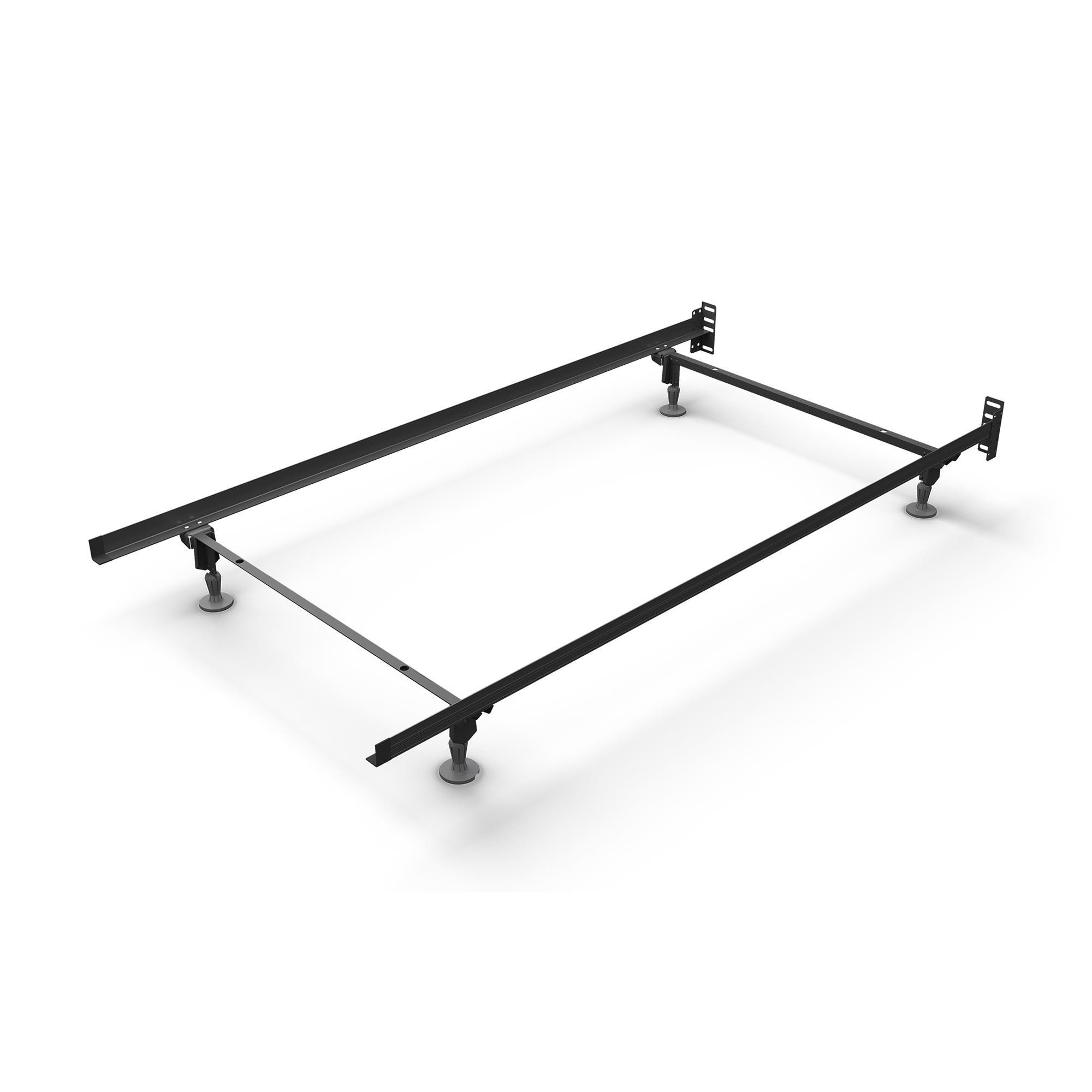 Glideaway Twin Premium Bed Frame with 4 Leg in Black