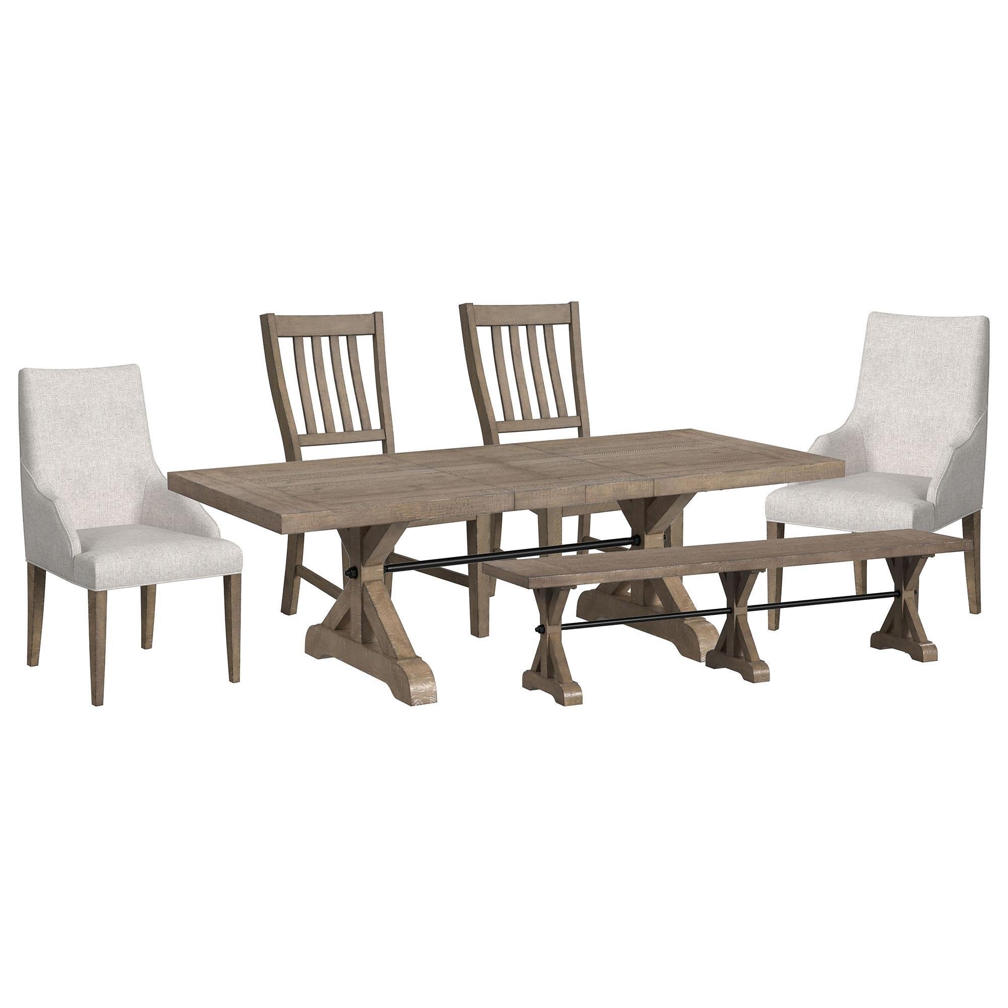Mayberry Hill Yellowstone 6-Piece Dining Set in Grey