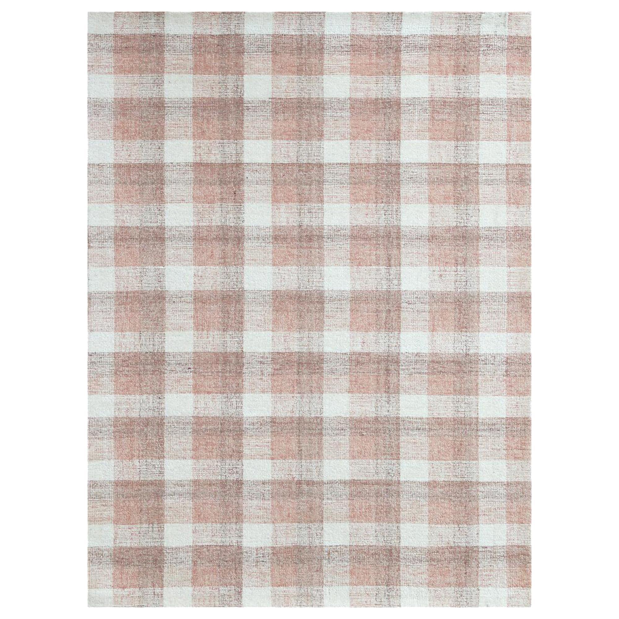 Amer Rugs Tartan 5' x 7'6" Rose Gold Area Rug | NFM