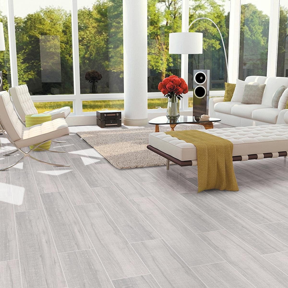 MS International Belmond Pearl 8" x 40" Ceramic Tile | Nebraska ...