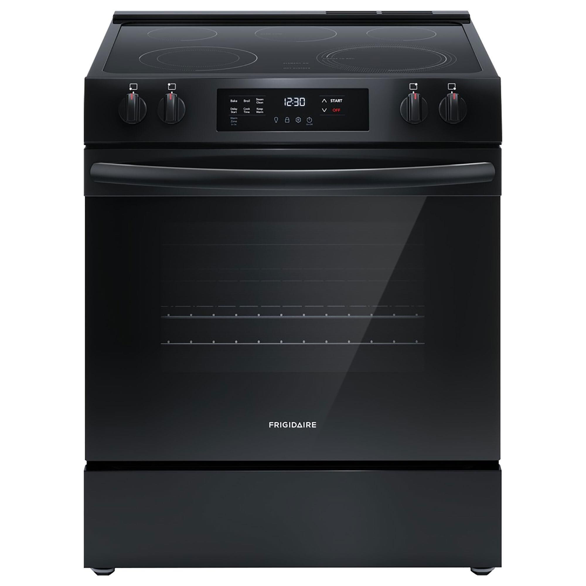 Frigidaire 30" Front Control Electric Range In Black | NFM