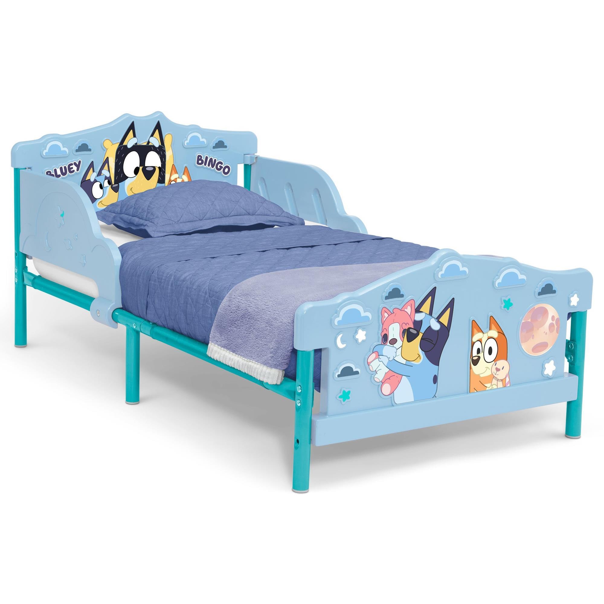 Delta Children Bluey Toddler Bed in Blue
