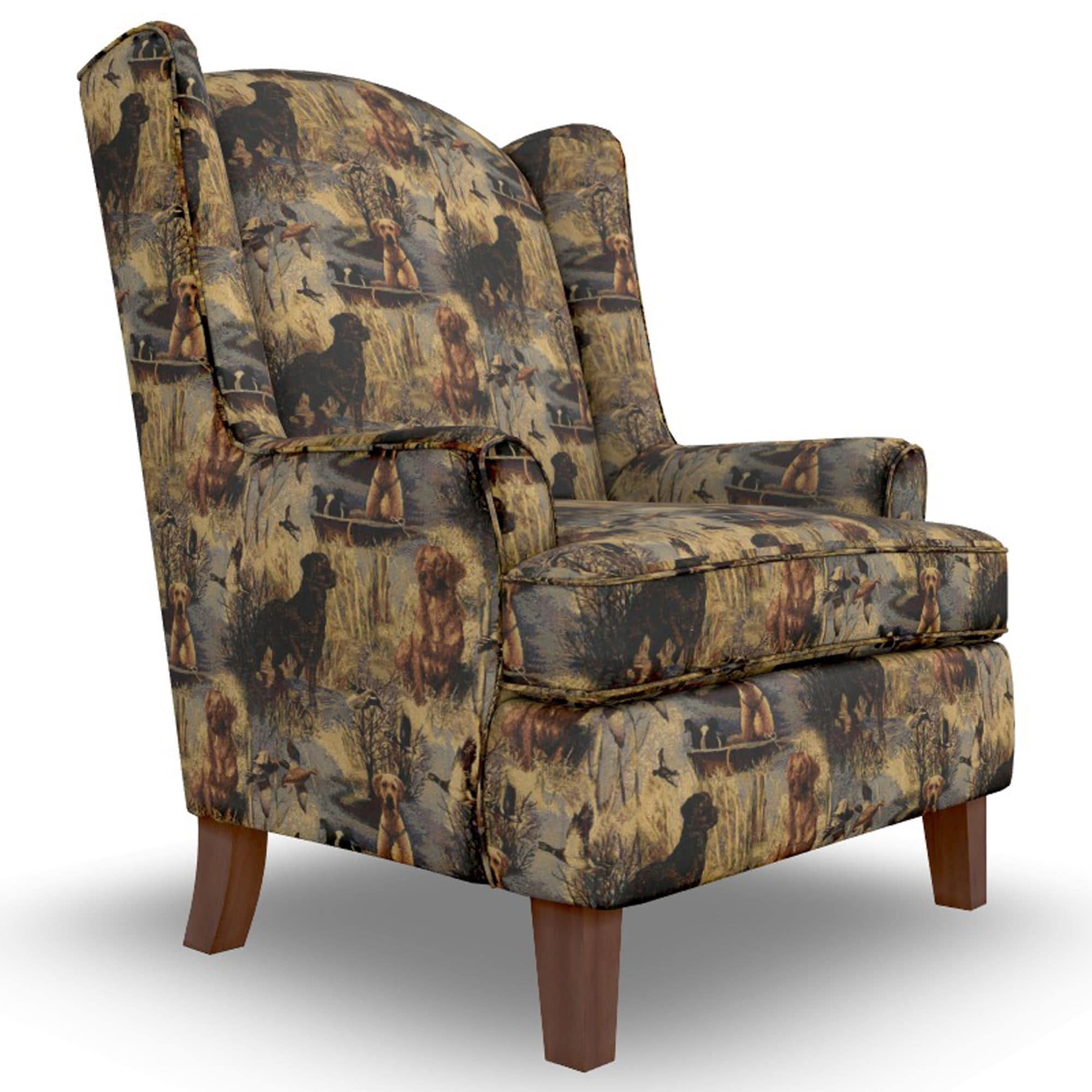 Best Home Furnishings Andrea Wing Back Chair in Spice