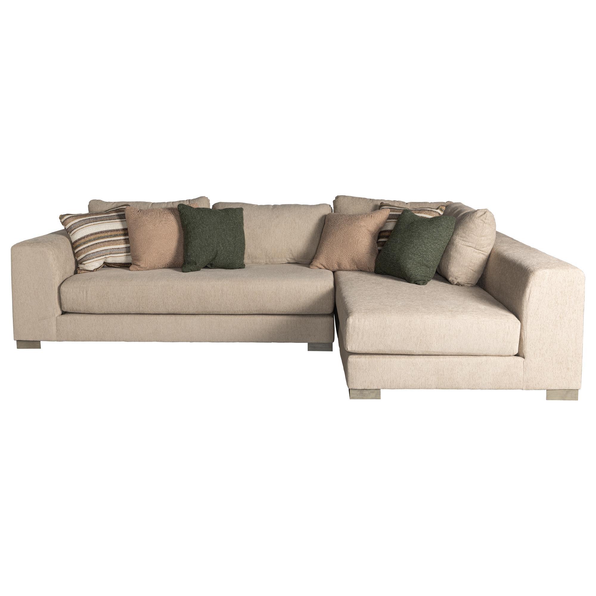 Michael Nicholas Designs Asher 2-Piece Sectional in Ziggy Toast